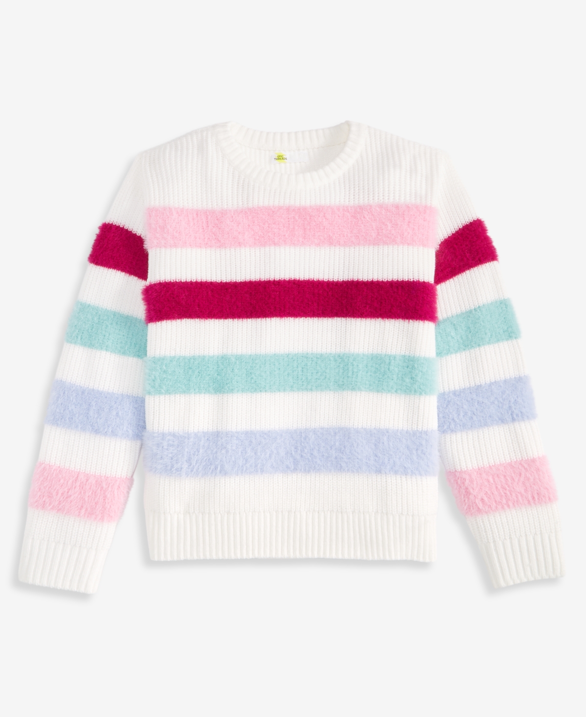 Click here for Epic Threads Girls Xs-xl Crewneck Feather-Stripe S... prices
