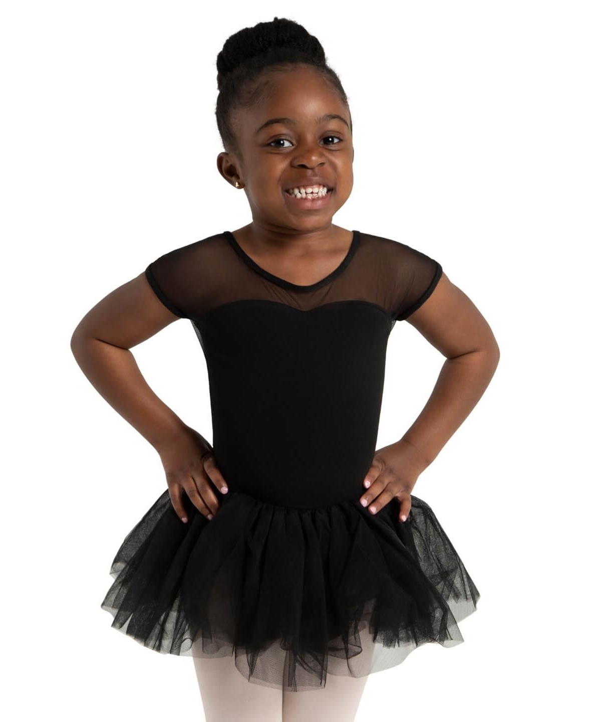 Click here for Capezio Girls Keyhole Back Tutu Dress - Black prices