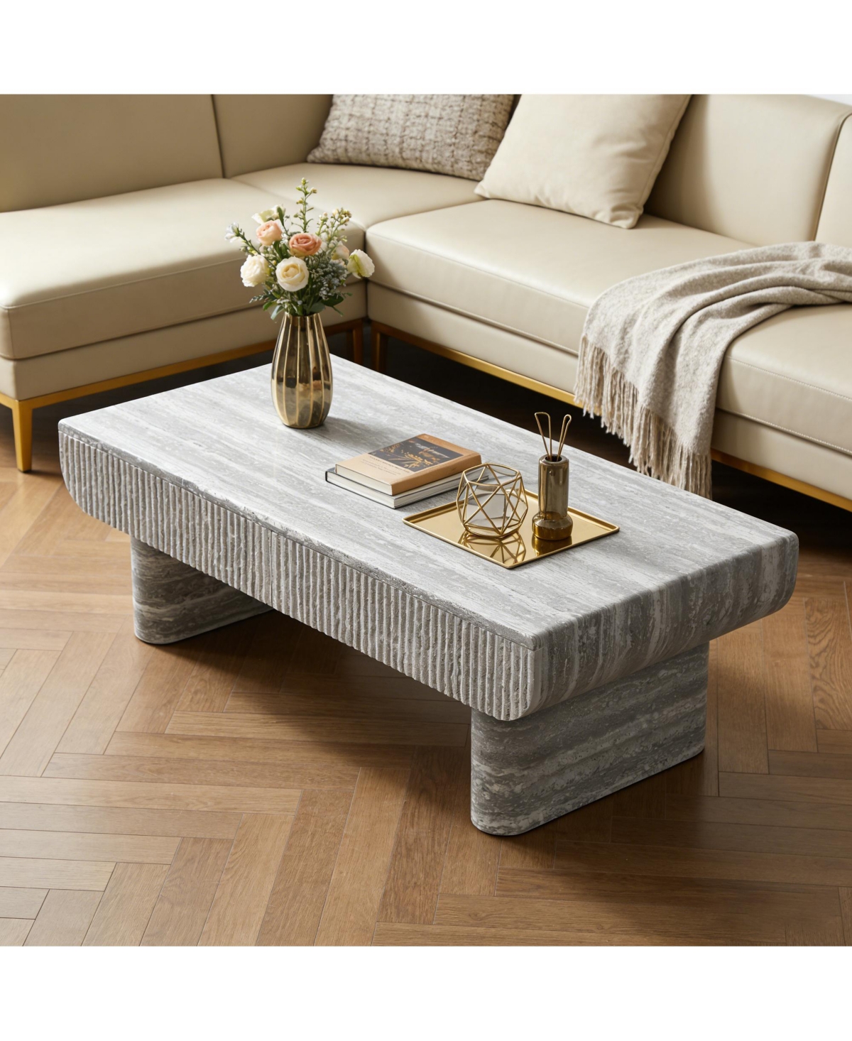 Click here for Clihome Mdf Coffee Table Accent Table  Modern Rect... prices