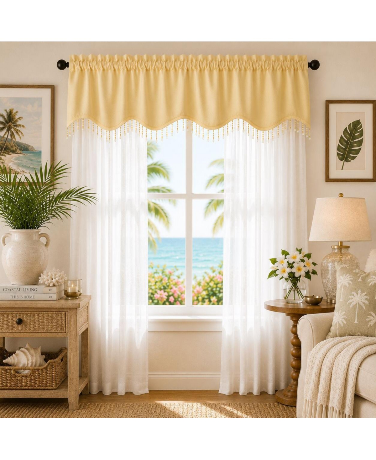 Click here for Kate Aurora Sheer Elegance 3 Piece Window Curtain... prices
