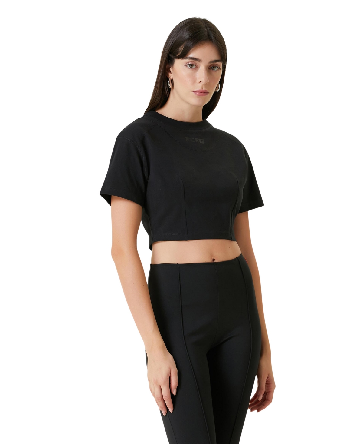 Click here for Pcfg Womens Free Heaven Cotton Cropped T-Shirt - J... prices