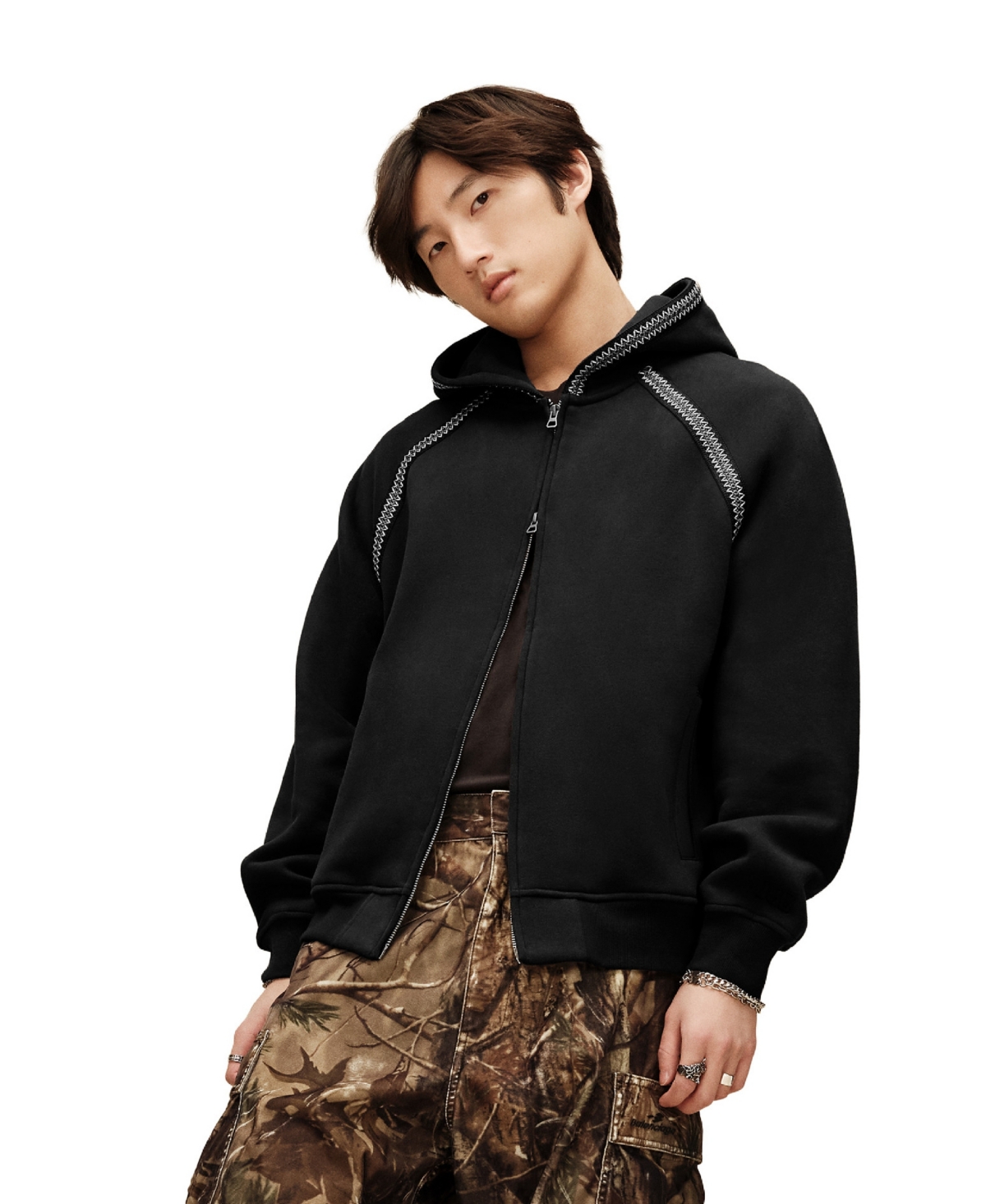 Click here for Ugg Mens Tasman Full-Zip Hooded Jacket - Black prices