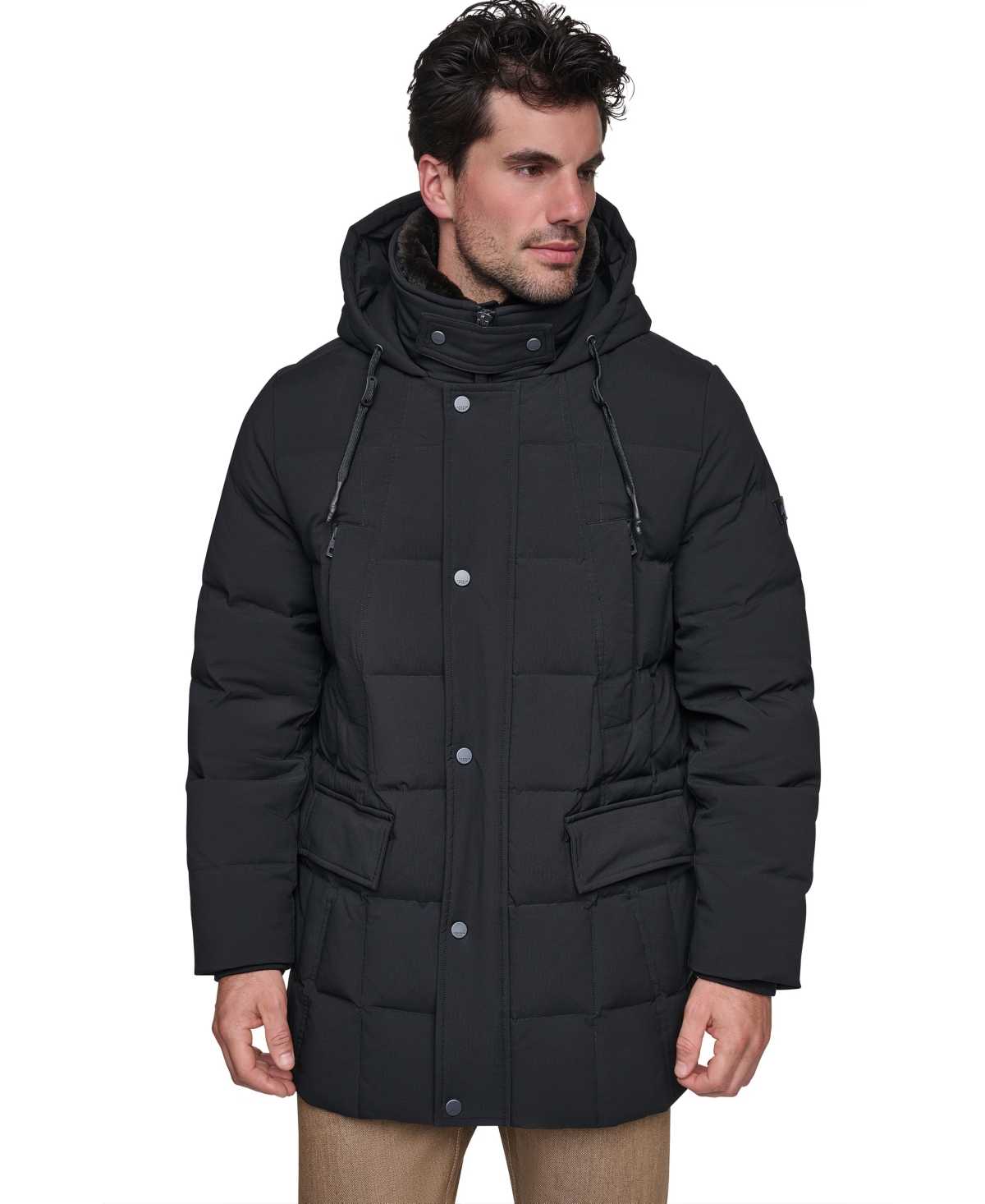 Click here for Marc New York Mens Quilted Fur Collar Parka Jacket... prices
