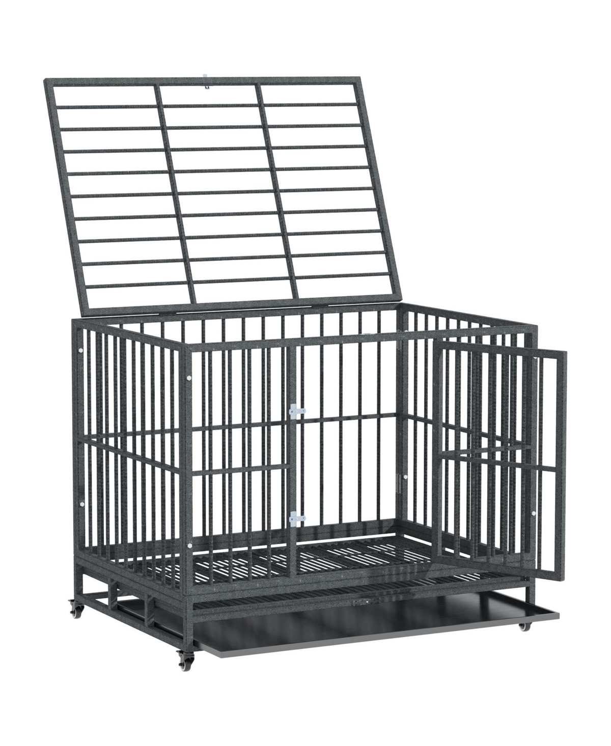 Click here for Ruie 43 Inch Heavy Duty Metal Dog Crate Kennel wit... prices