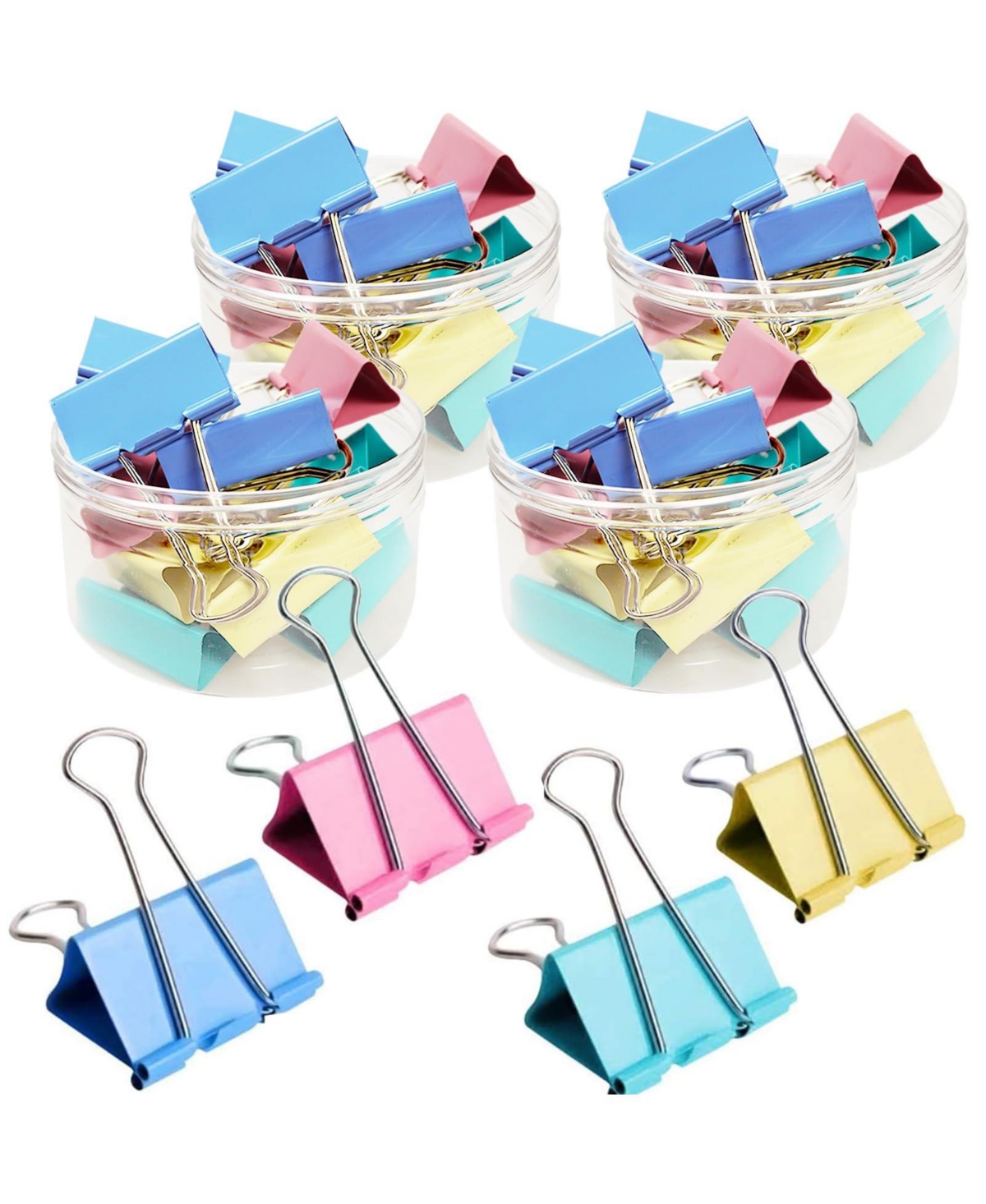 Click here for Danrong 2 Inch Binder Clips 48 Pack Colored Strong... prices
