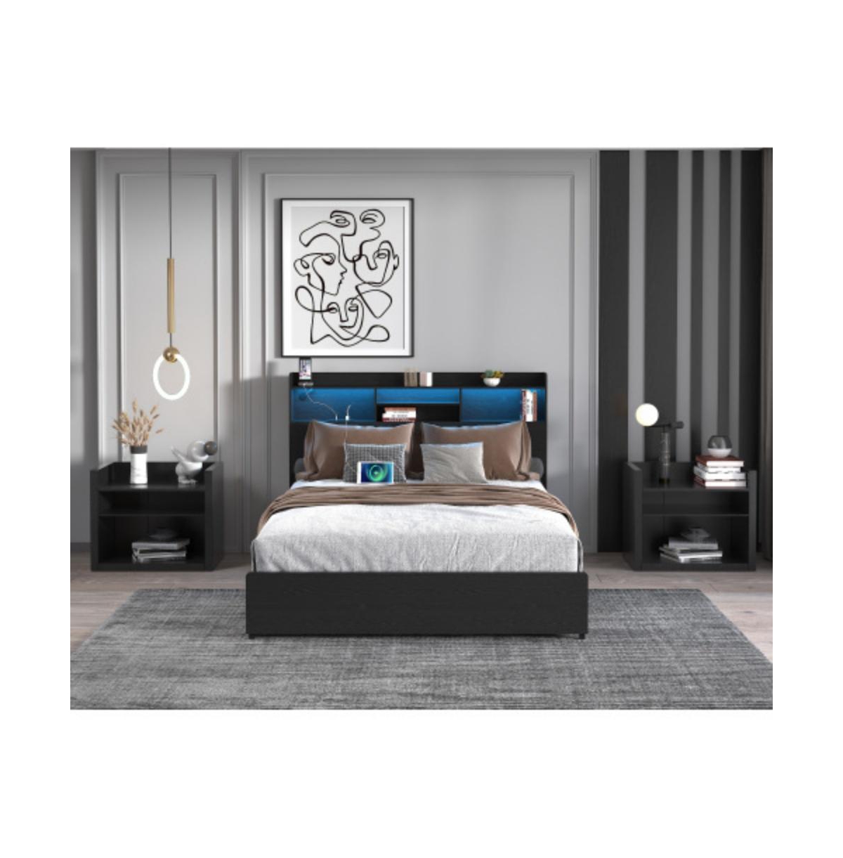 Click here for Lucky One Queen Size Bed Frame with 4 Storage Draw... prices
