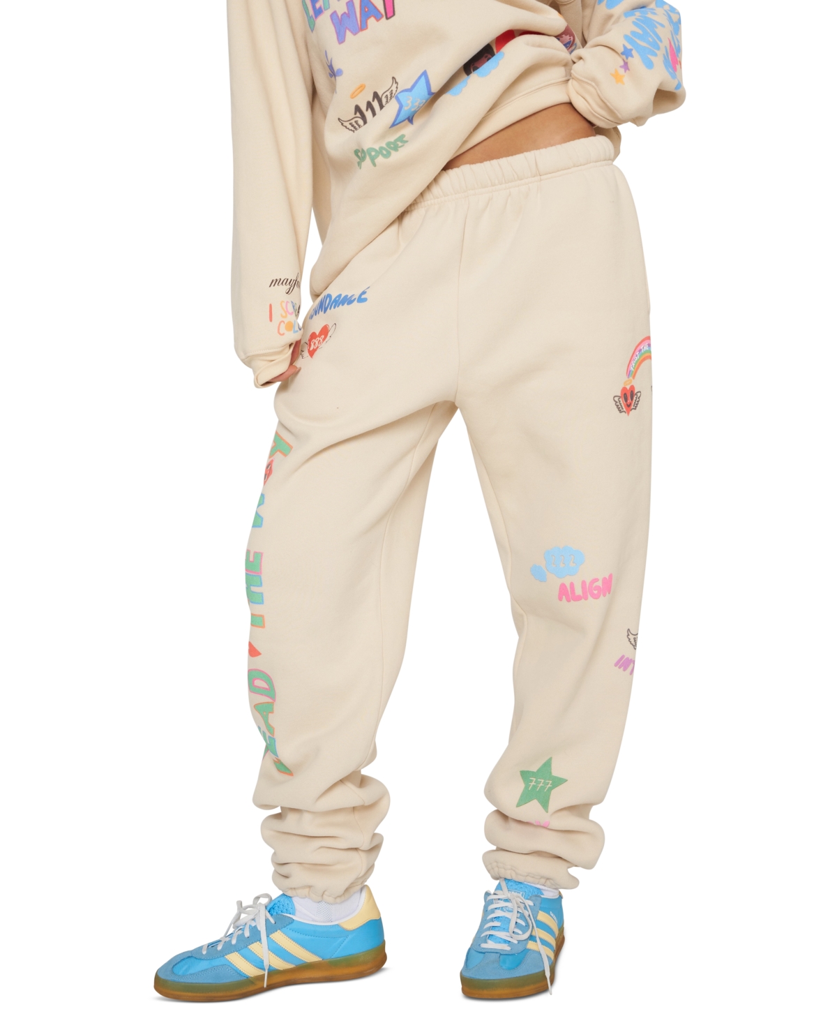 Click here for Mayfair Juniors Angels Lead Graphic Pull-On Jogger... prices