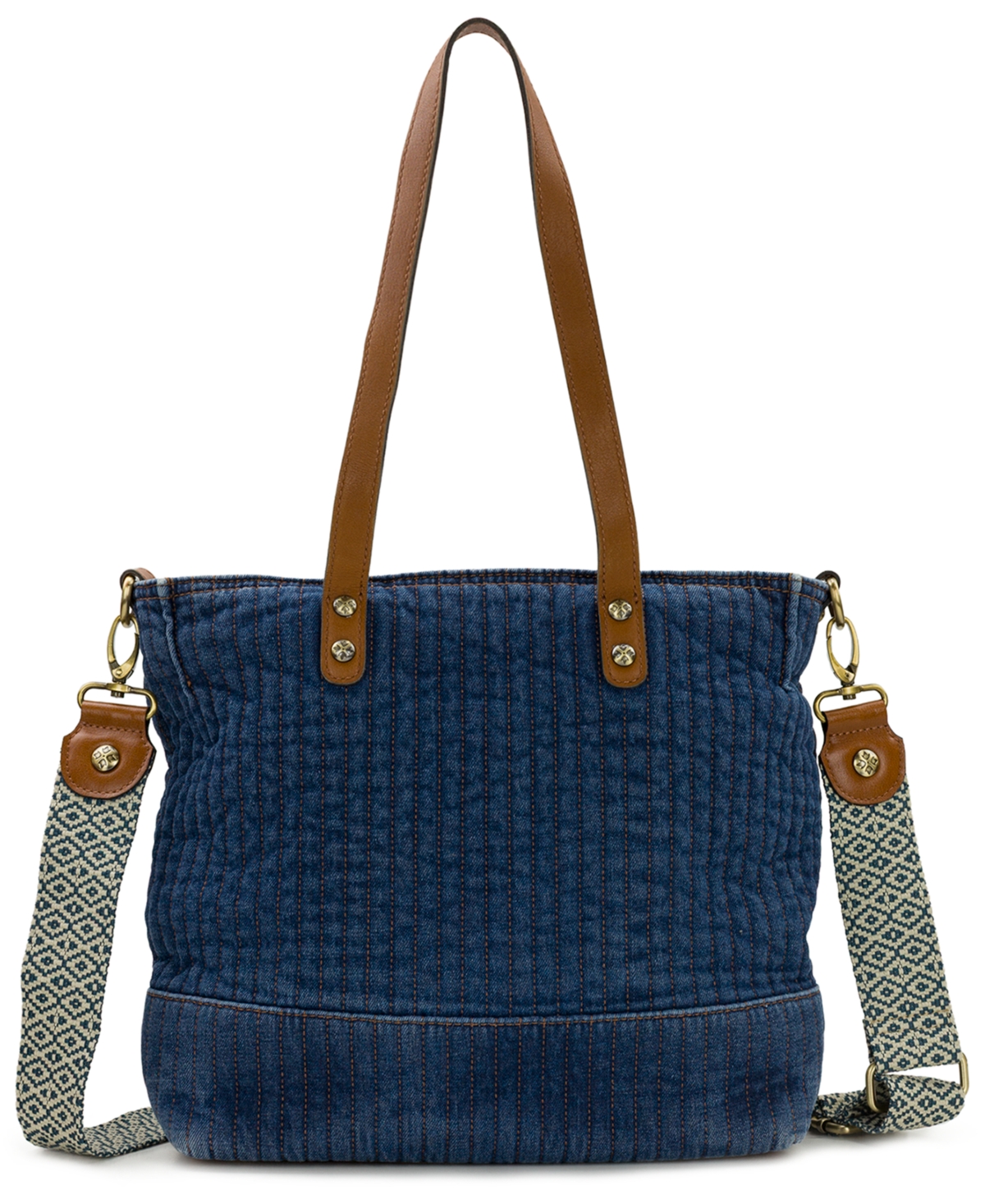 Click here for Patricia Nash Perugia Medium Tote Handbag - Denim prices