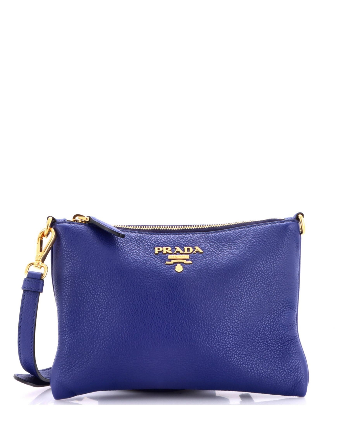 Click here for Pre-Owned Prada Mini Flat Zip Crossbody Bag Vitell... prices