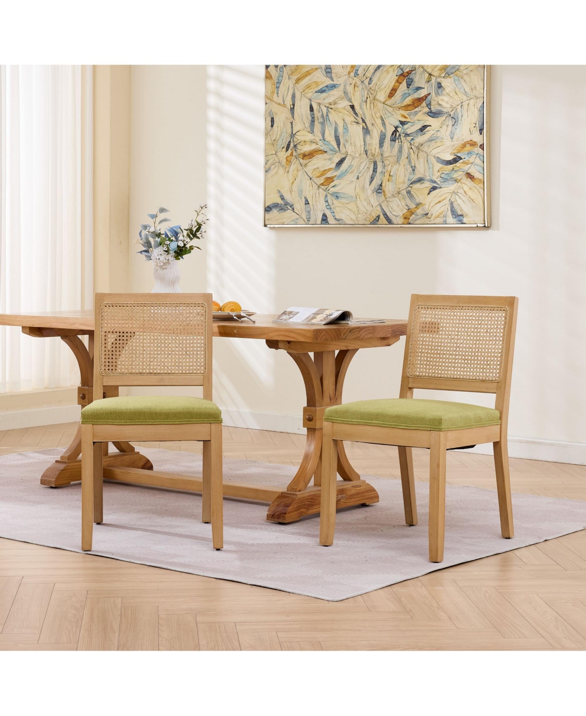 Click here for Maison Boucle Mid Century Modern Dining Chairs Set... prices