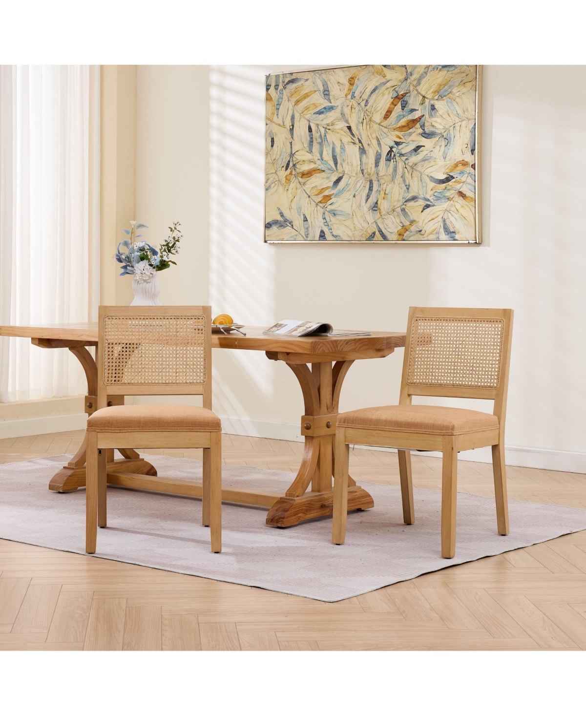 Click here for Maison Boucle Mid Century Modern Dining Chairs Set... prices