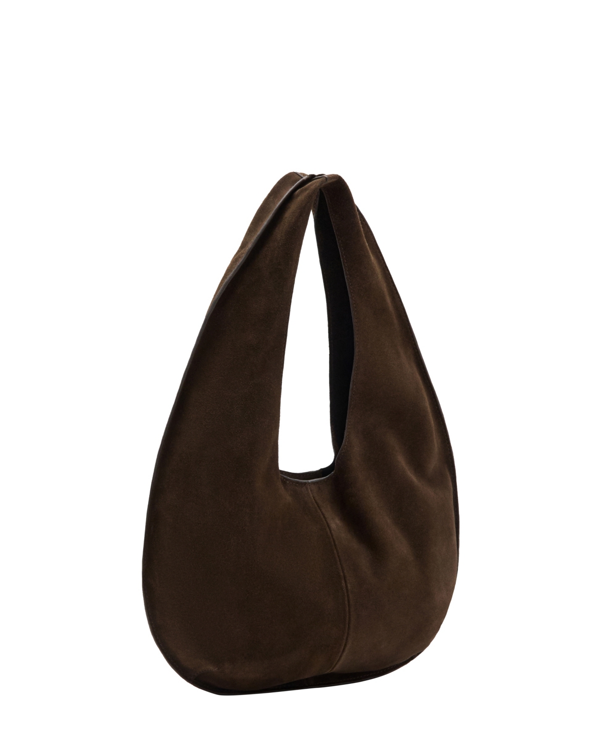 Click here for Mango Womens Small Split-Leather Bag - Chocolate prices