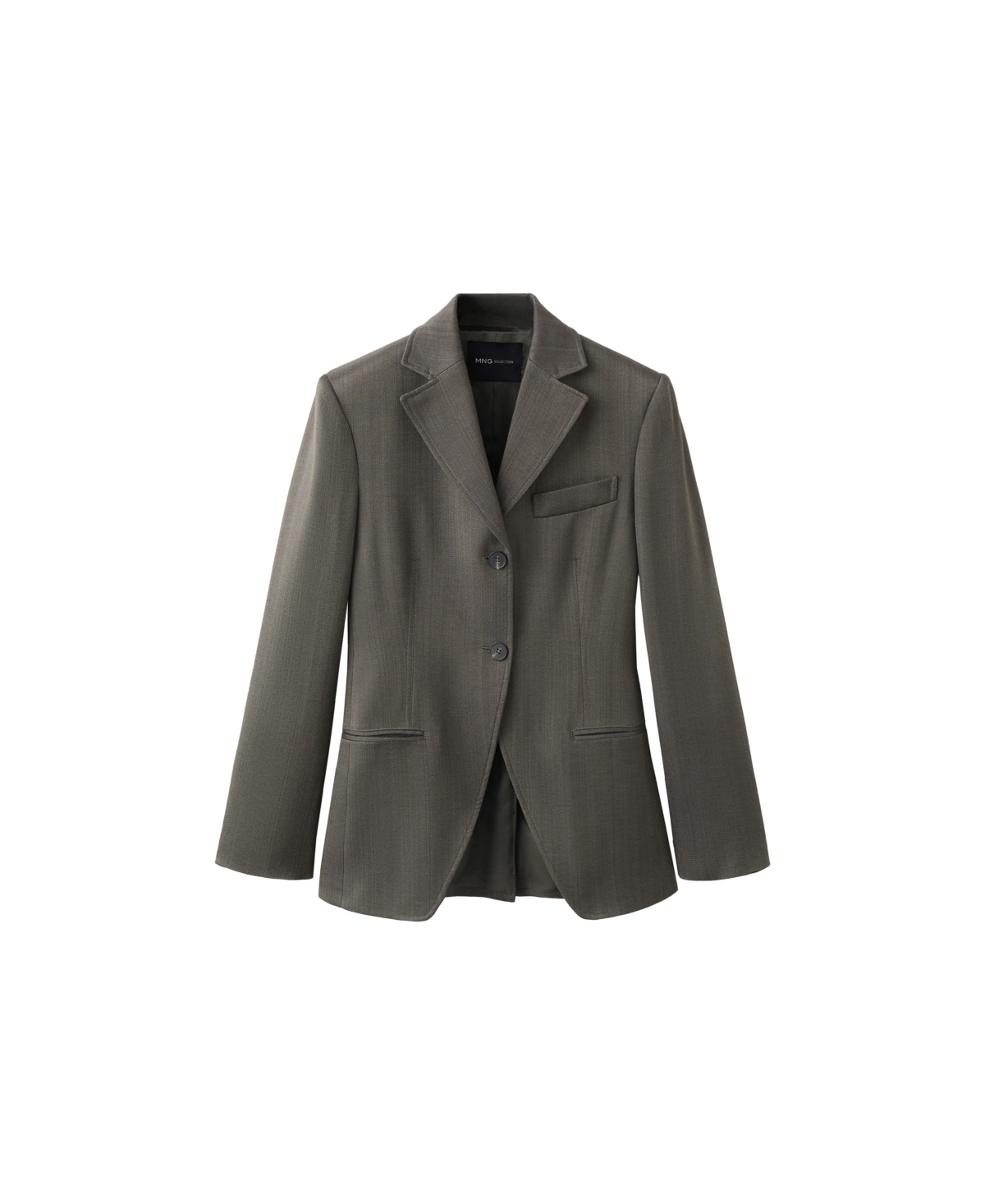Click here for Mango Womens Fitted Waist Suit Jacket - Black prices