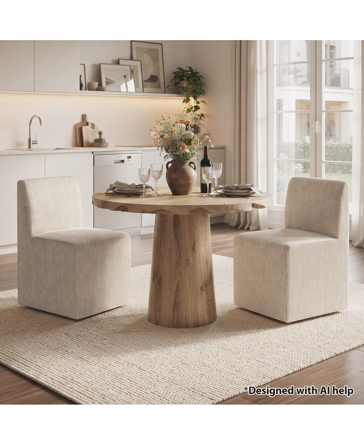 Click here for Maison Boucle Chenille Upholstered Dining Chair Se... prices