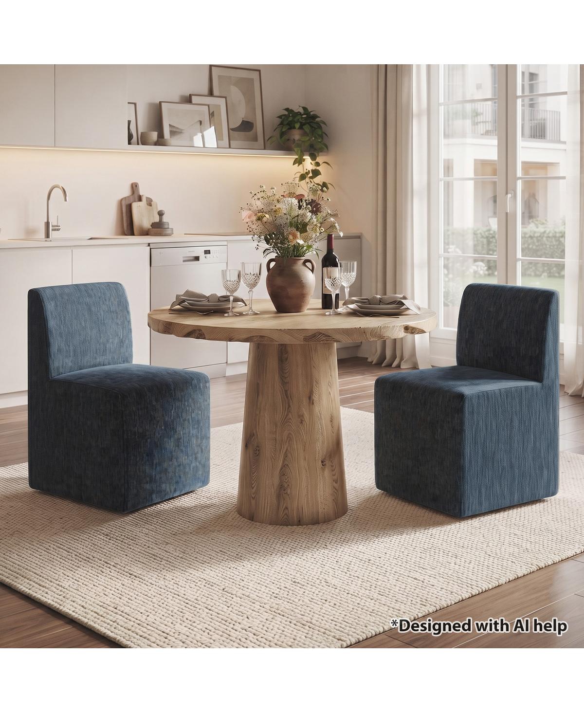 Click here for Maison Boucle Chenille Upholstered Dining Chair Se... prices
