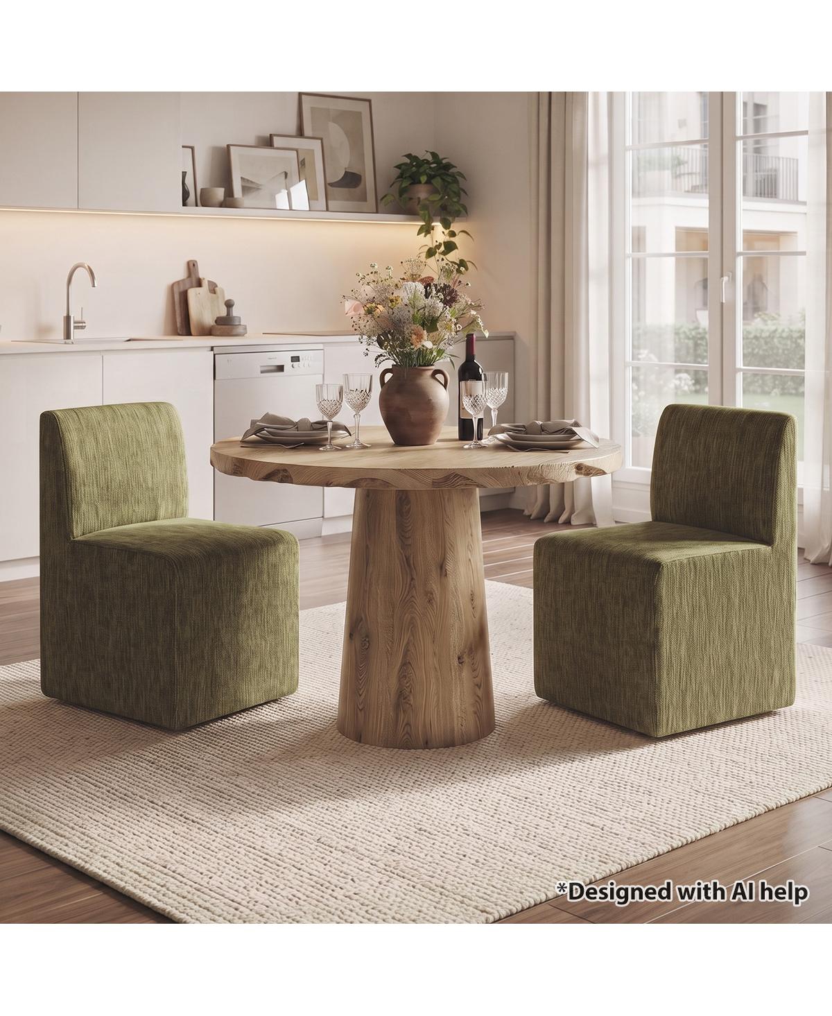 Click here for Maison Boucle Chenille Upholstered Dining Chair Se... prices