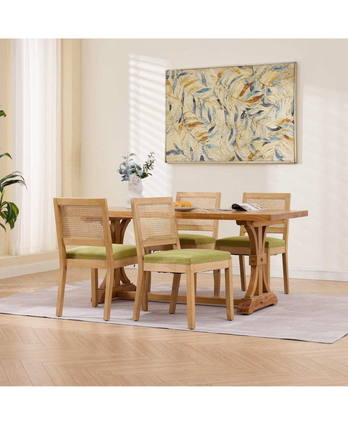 Click here for Maison Boucle Modern Dining Chairs Set of 4  Farmh... prices