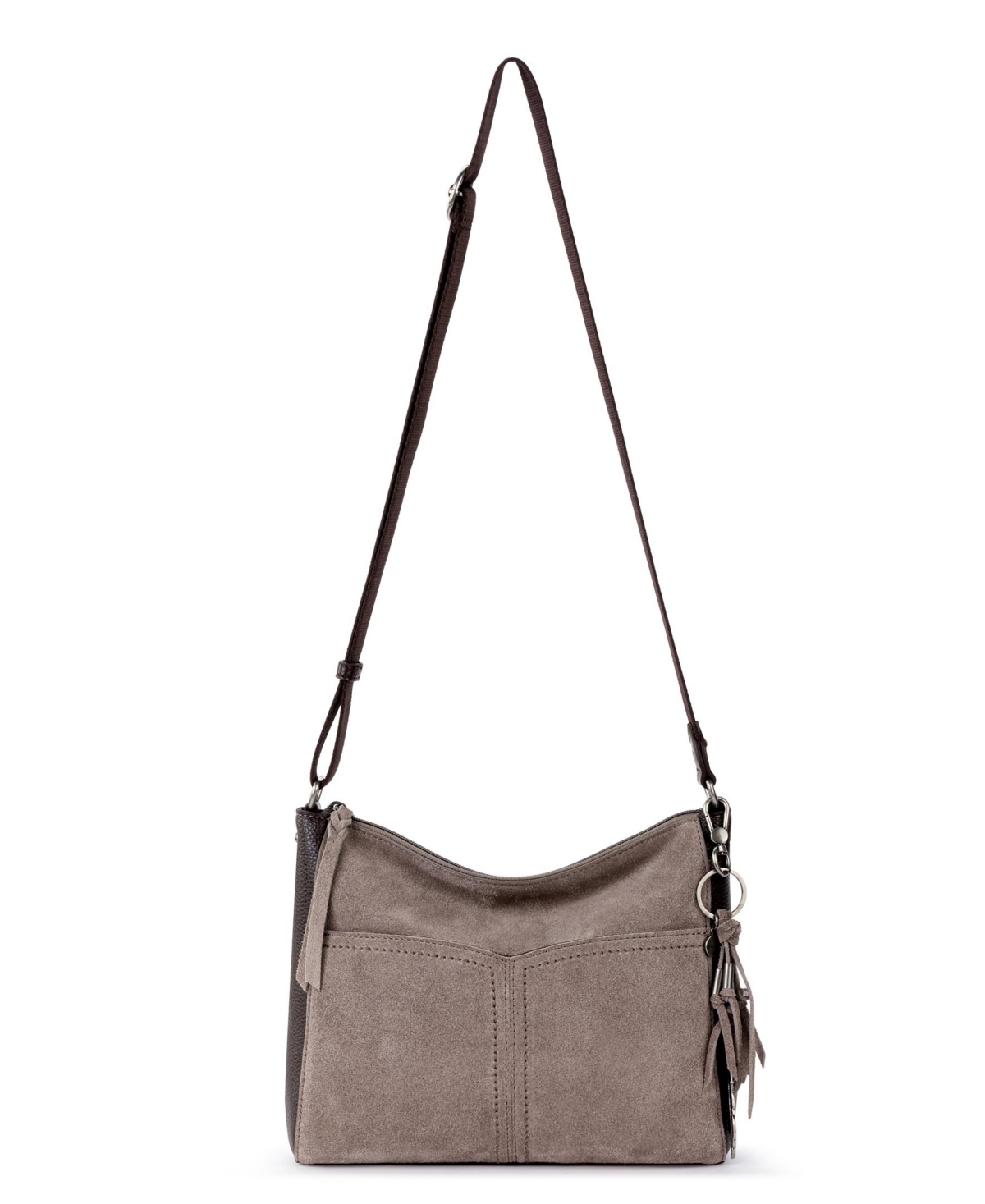 Click here for Womens Alameda Leather Crossbody - Mushroom Suede prices