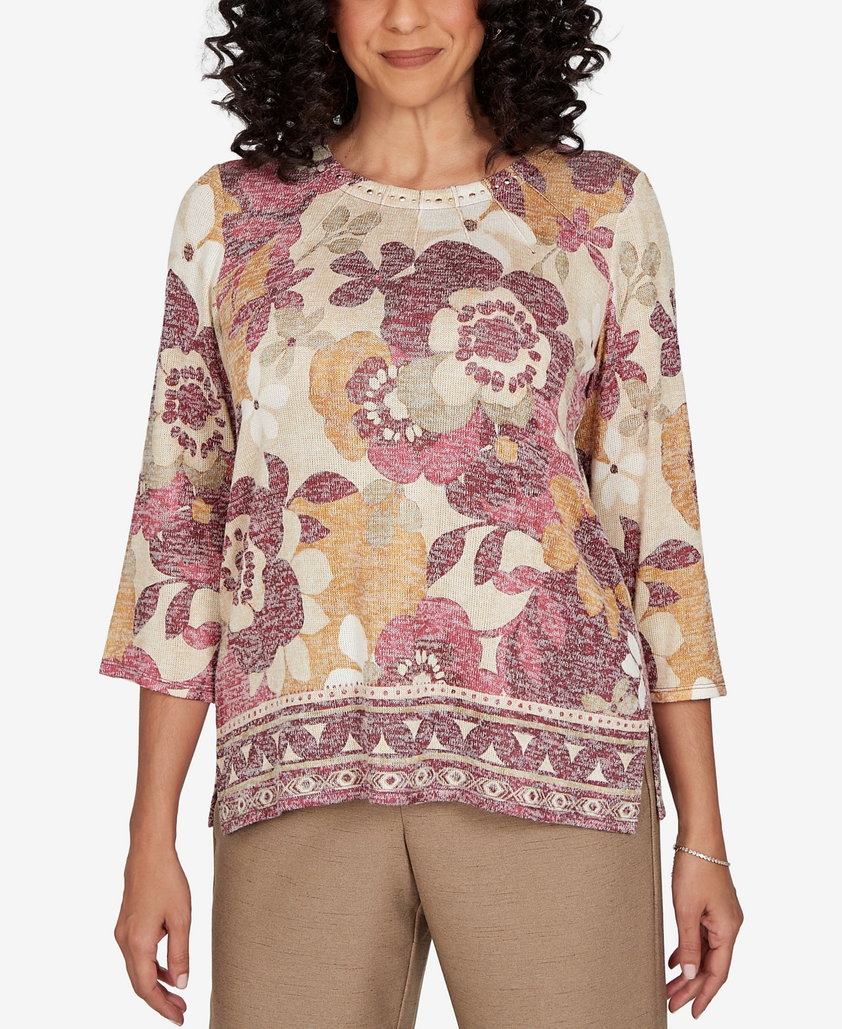 Click here for Alfred Dunner Petite Union Square Exploded Floral... prices