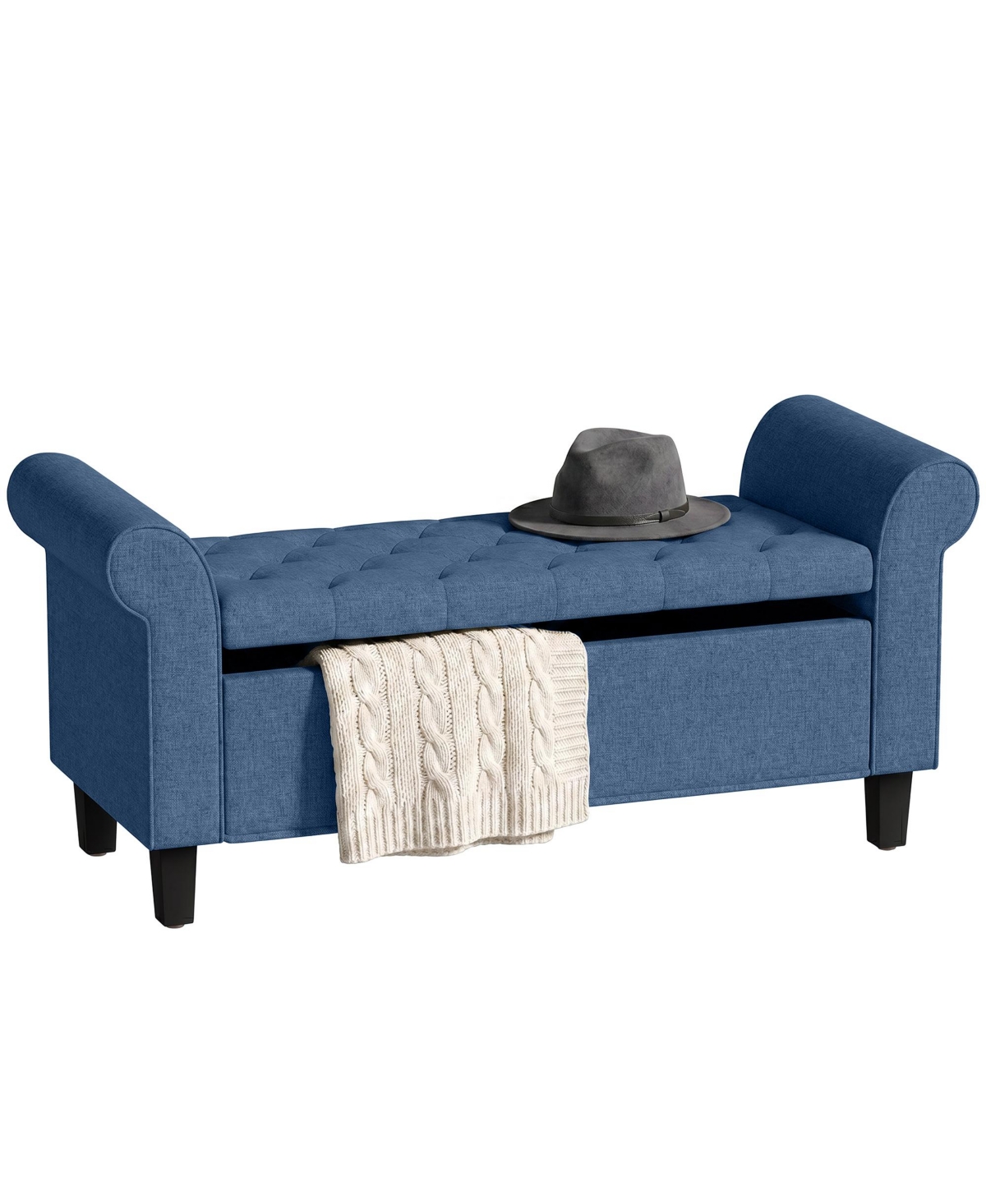 Click here for Homcom 47 Storage Ottoman Bench  Tufted End of Bed... prices