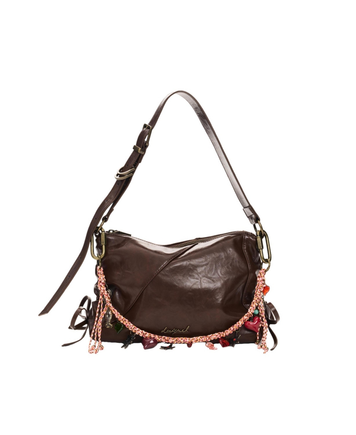 Click here for Desigual Womens Medium Across Body Bag - Dark brow... prices