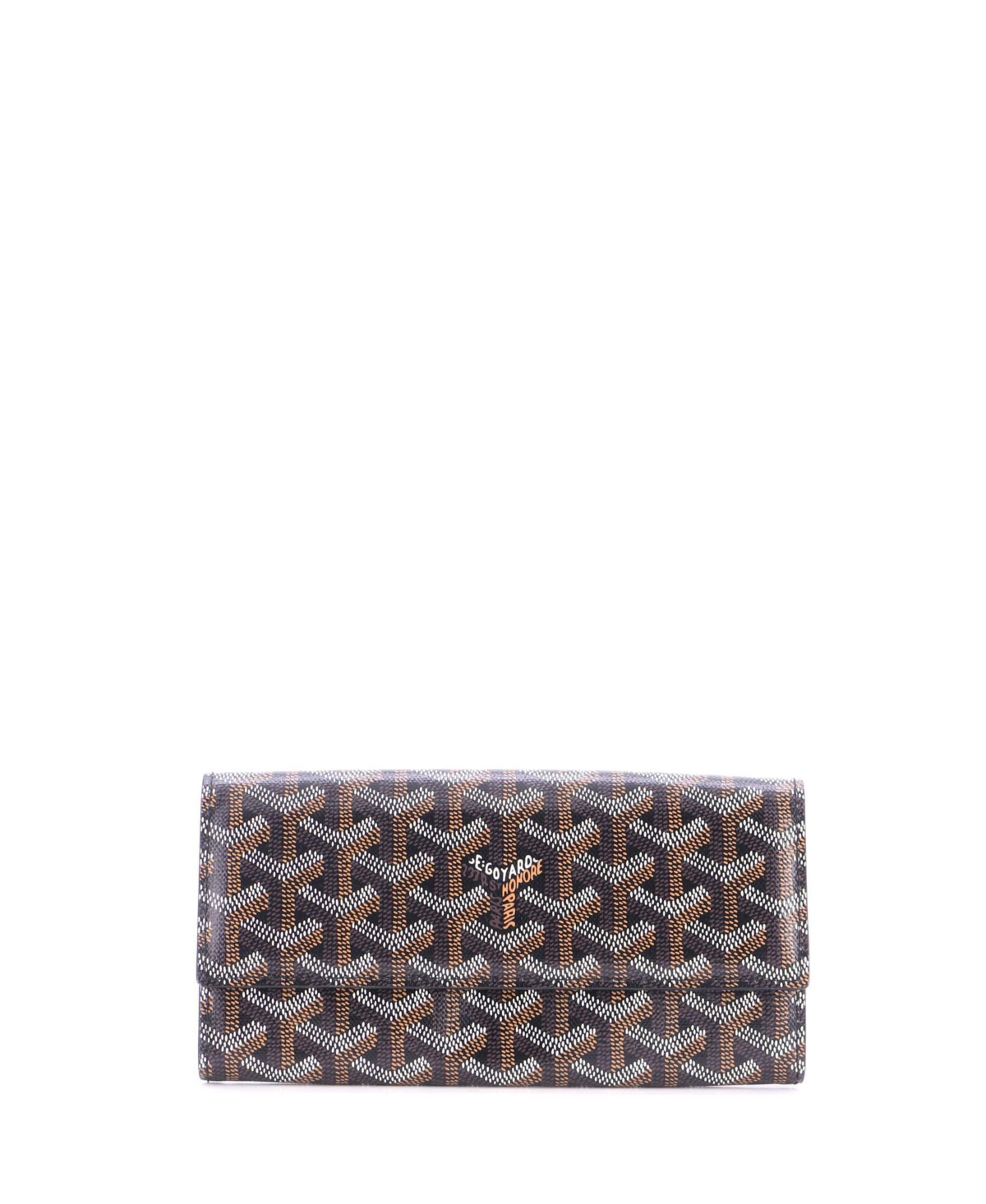 Click here for Pre-Owned Goyard Long Varenne Wallet Coated Canvas... prices