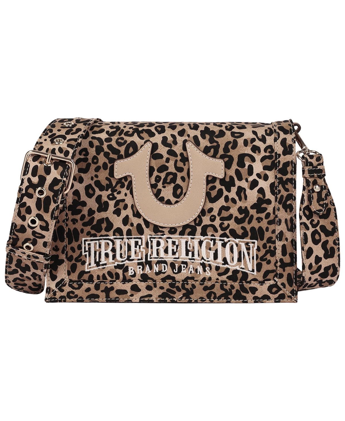 Click here for True Religion Womens Bling Logo Leopard Messenger... prices