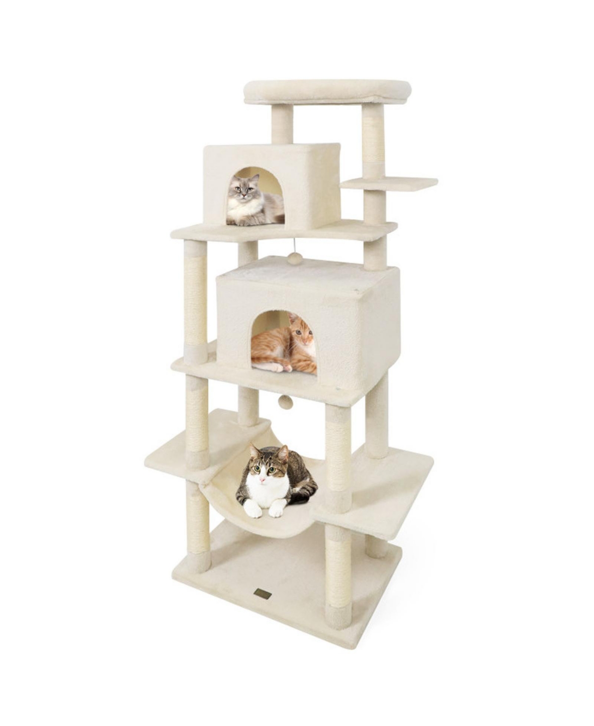 Click here for Hongge 70 Inch Large Cat Tree with Dual Condos Ham... prices