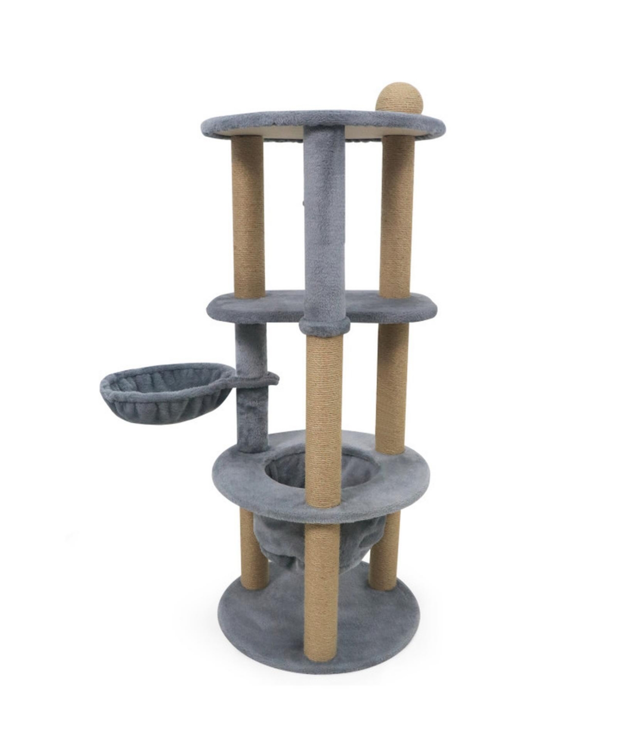 Click here for Hongge 47 Inch Cat Tower with Cozy Cat Nest Top Pe... prices