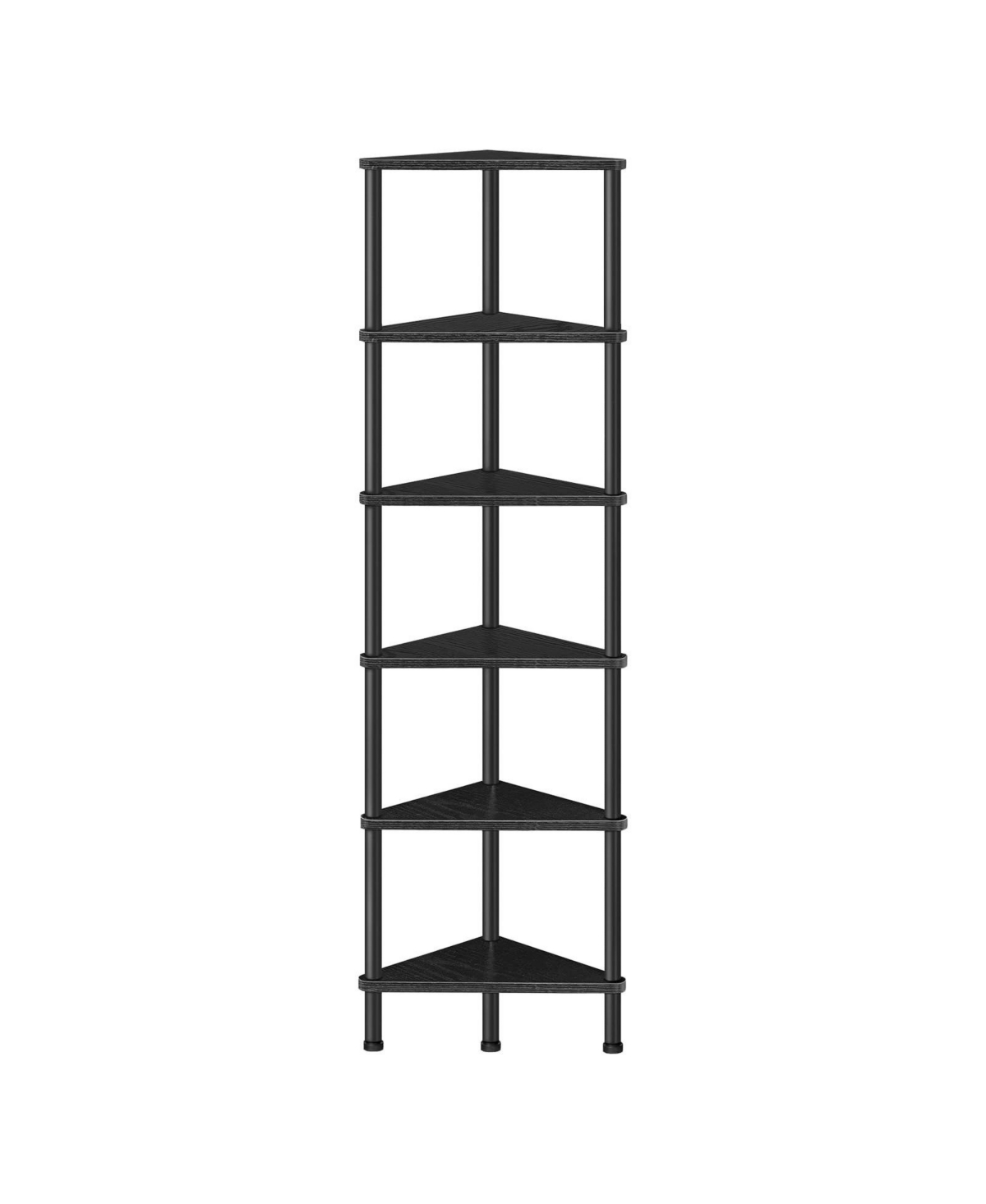 Click here for Slickblue Industrial Corner Bookshelf 6-Tier Metal... prices