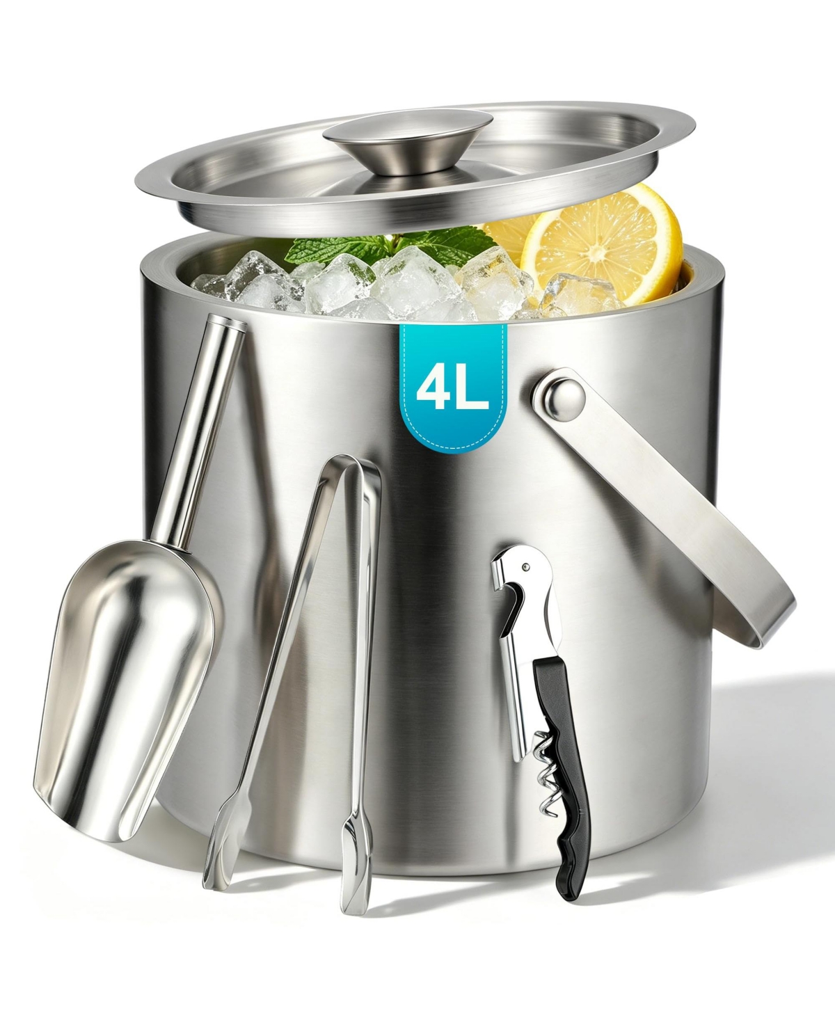 Click here for Piscifun Double Wall Stainless Steel Ice Bucket Se... prices