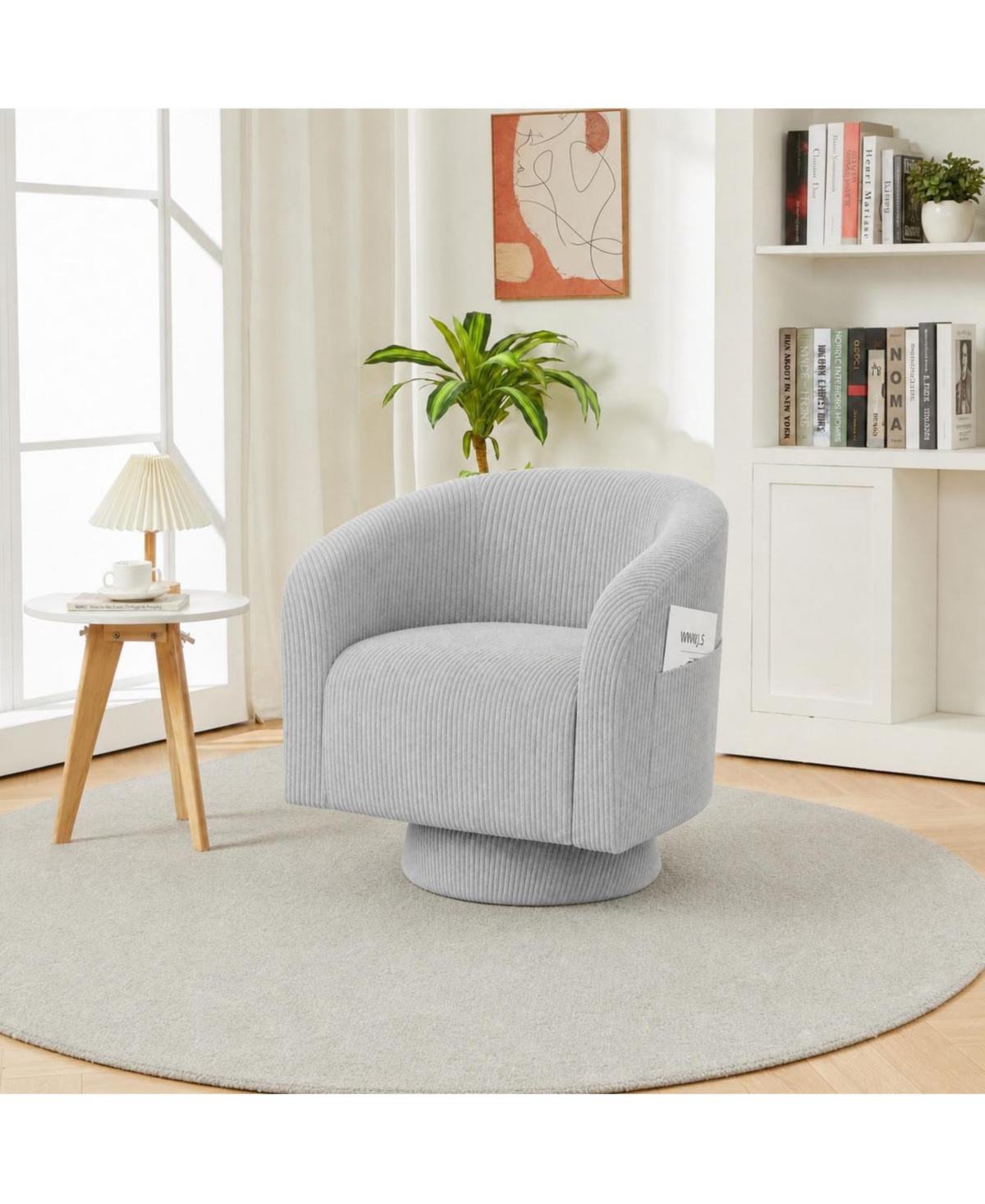 Click here for homfan Swivel Accent Chair â 360degree(s) Barrel... prices