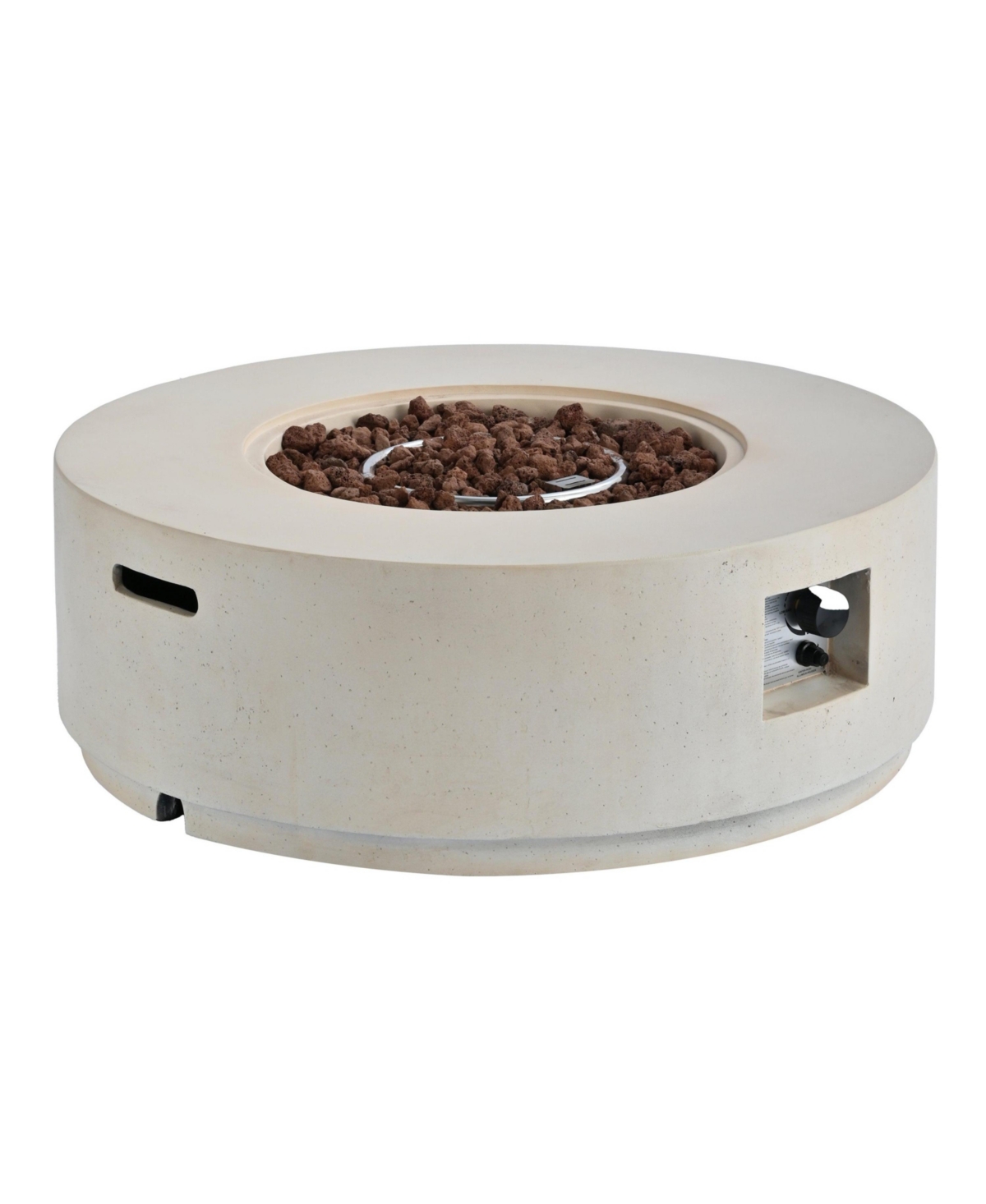 Click here for Mondawe Round Mgo Propane Fire Pit Table with Faux... prices