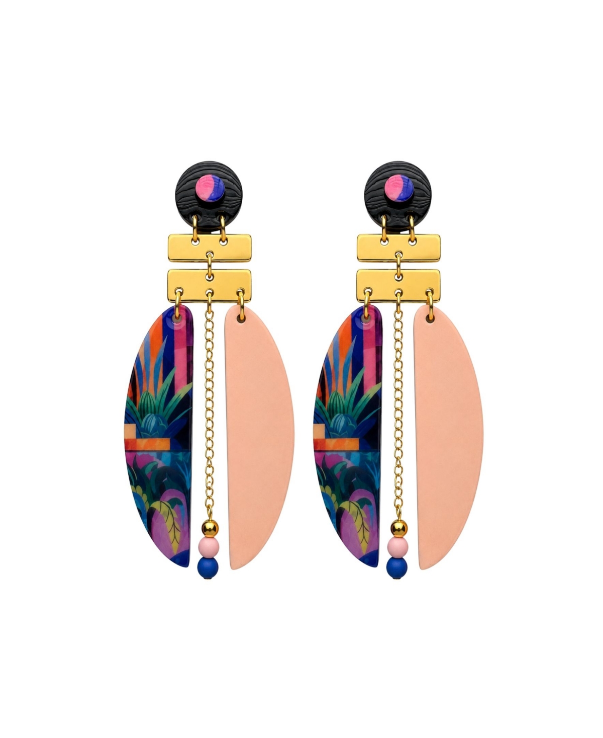 Click here for Swanky Designs Kaia Dangle Modern Statement Earrin... prices