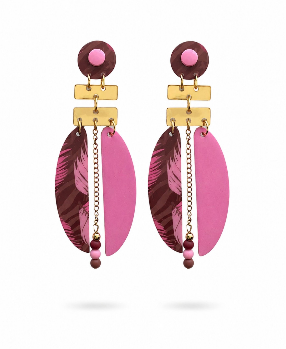 Click here for Swanky Designs Kaia Dangle Modern Statement Earrin... prices