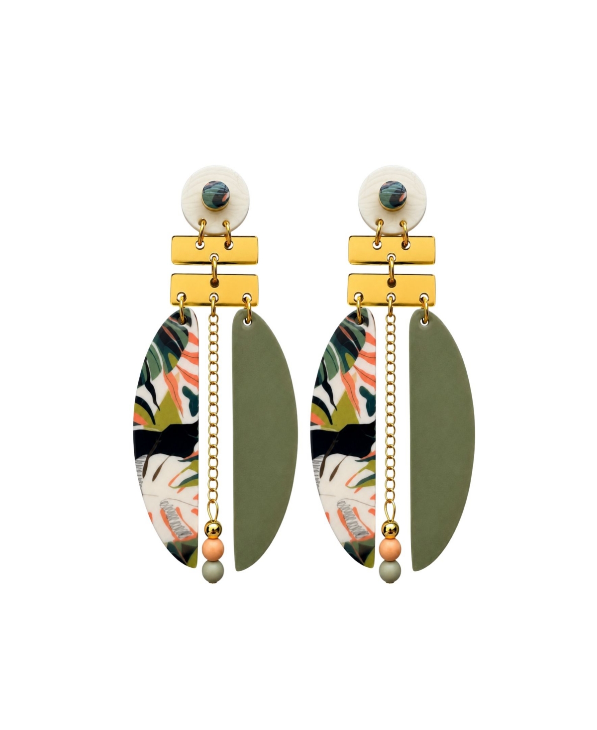 Click here for Swanky Designs Kaia Dangle Modern Statement Earrin... prices