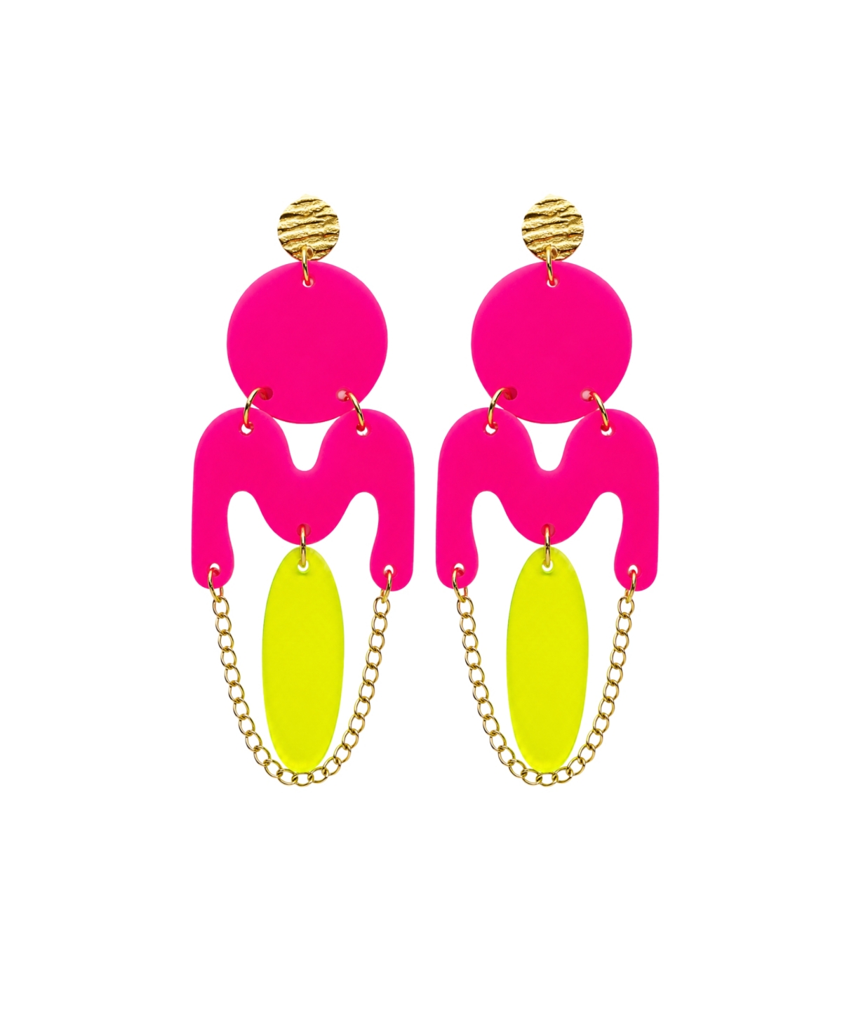 Click here for Swanky Designs Nova Statement Earrings - Wasabi prices