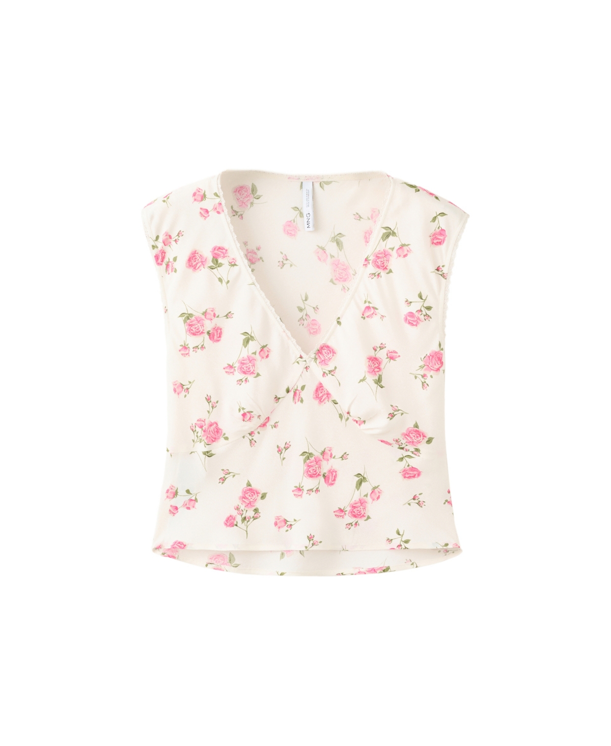 Click here for Mango Womens Floral Lace Blouse - Black prices