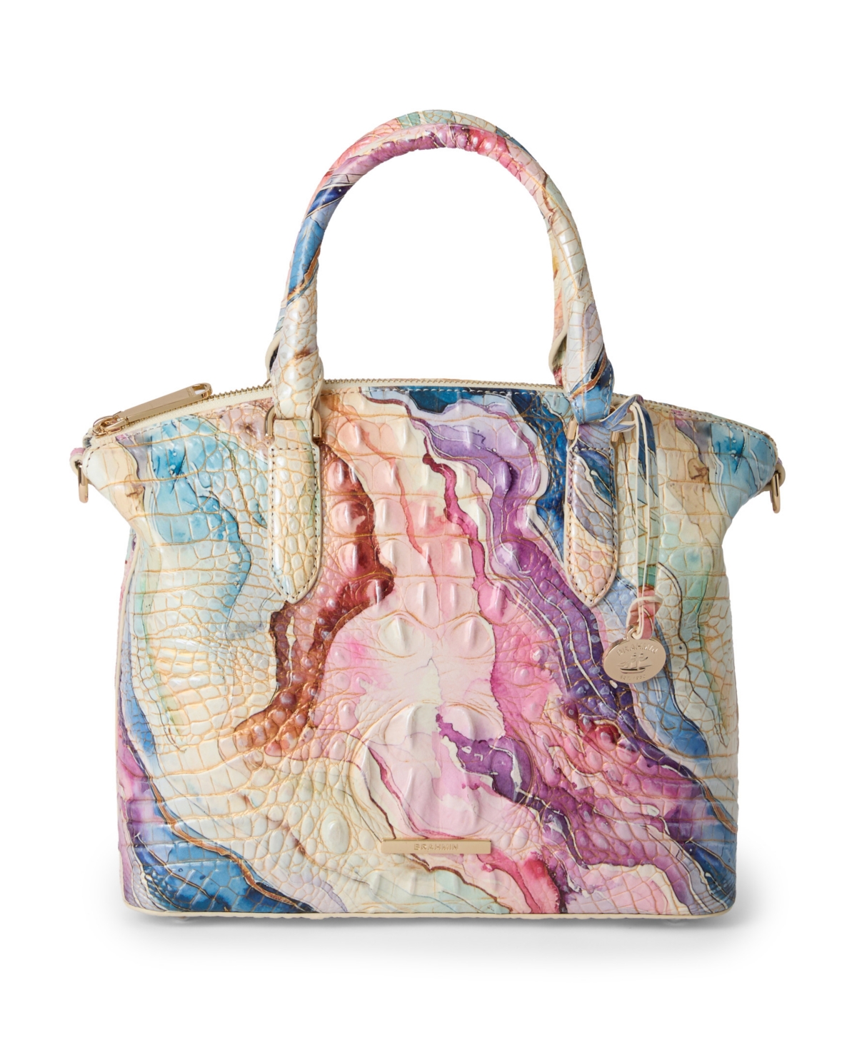 Click here for Brahmin Duxbury Leather Satchel Bag - Softscape prices