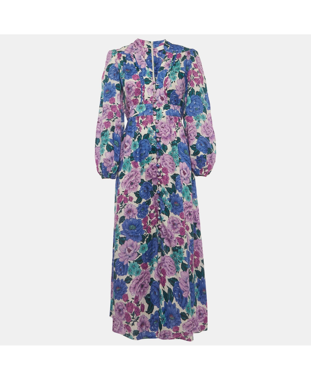 Click here for Pre-Owned Zimmermann Womens Floral Print Linen Puf... prices