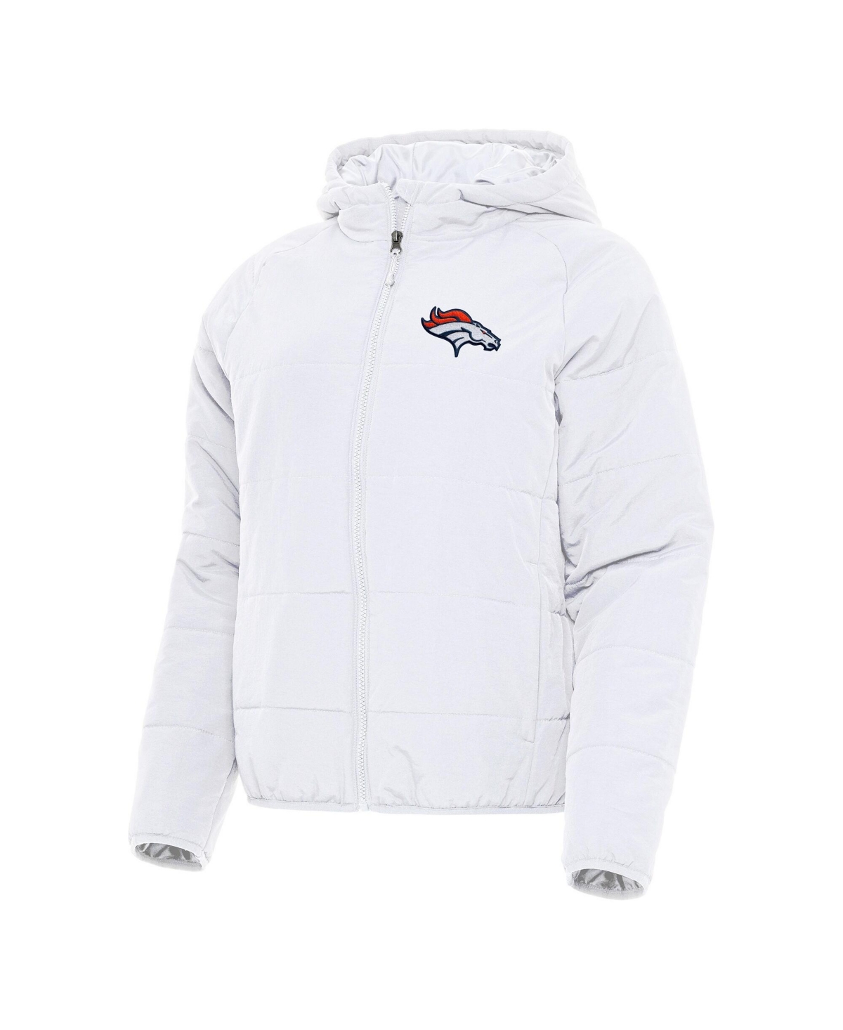 Click here for Antigua Womens White Denver Broncos Universe Full-... prices
