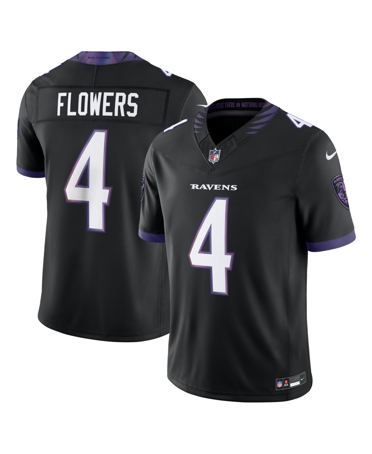 Click here for Nike Mens Zay Flowers Black Baltimore Ravens Alter... prices