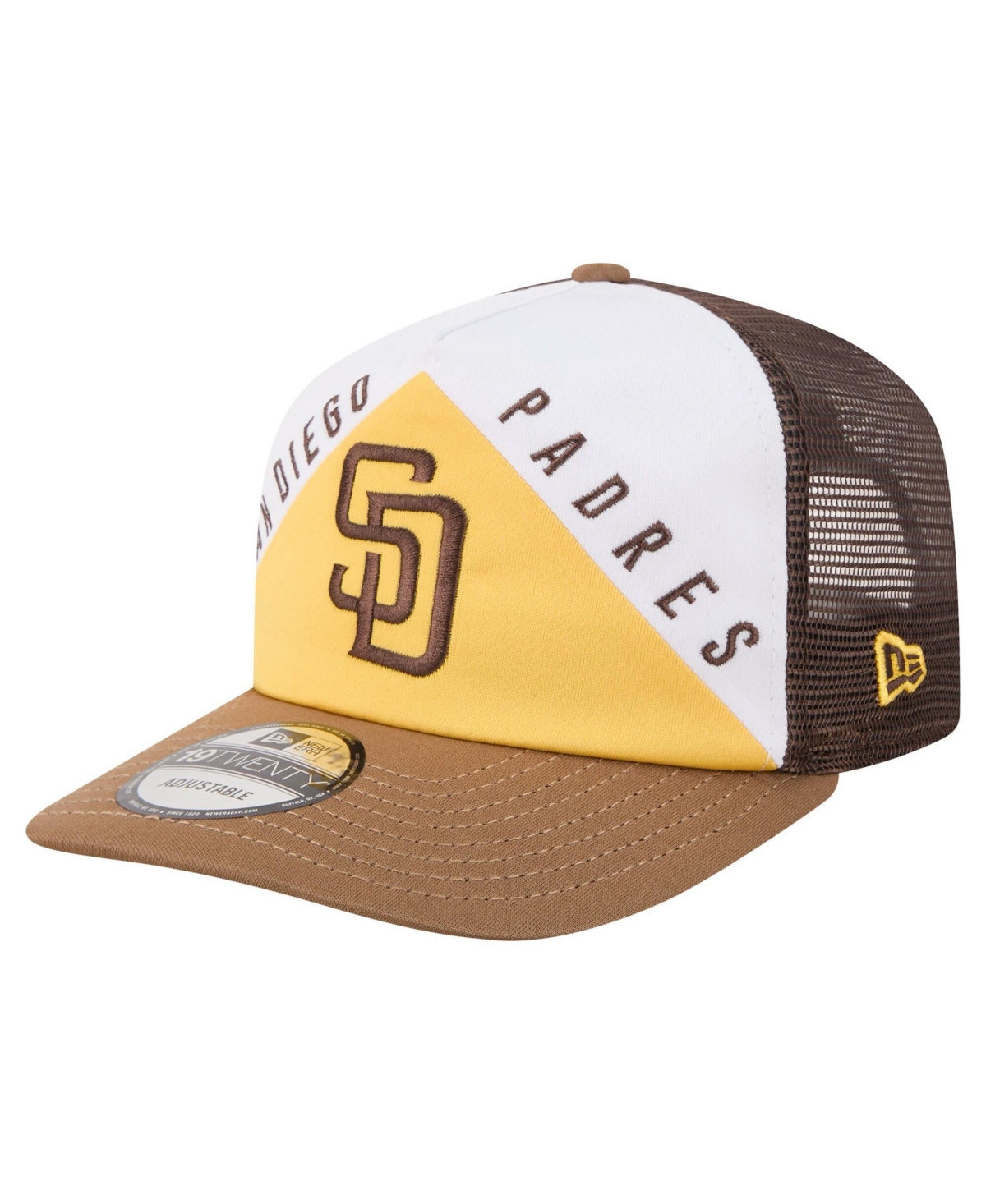 Click here for New Era Mens White/Brown San Diego Padres Retro Cu... prices