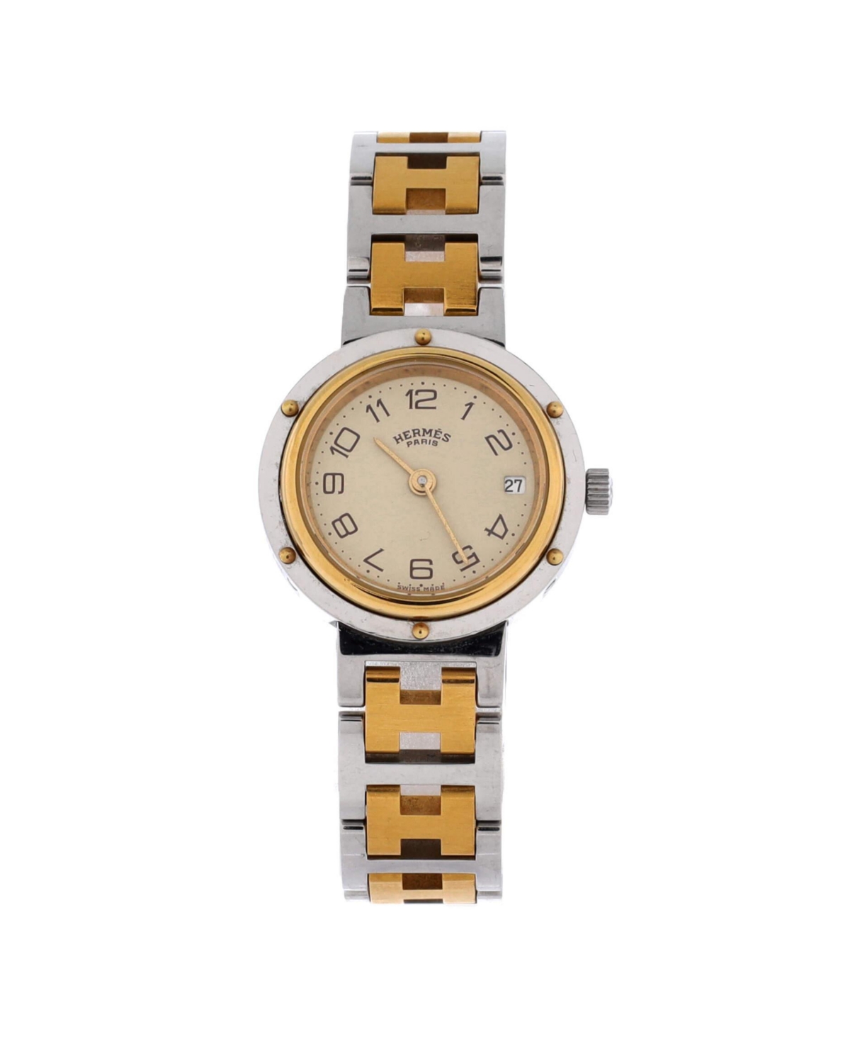 Click here for Pre-Owned Hermes Clipper Quartz Watch in Stainless... prices