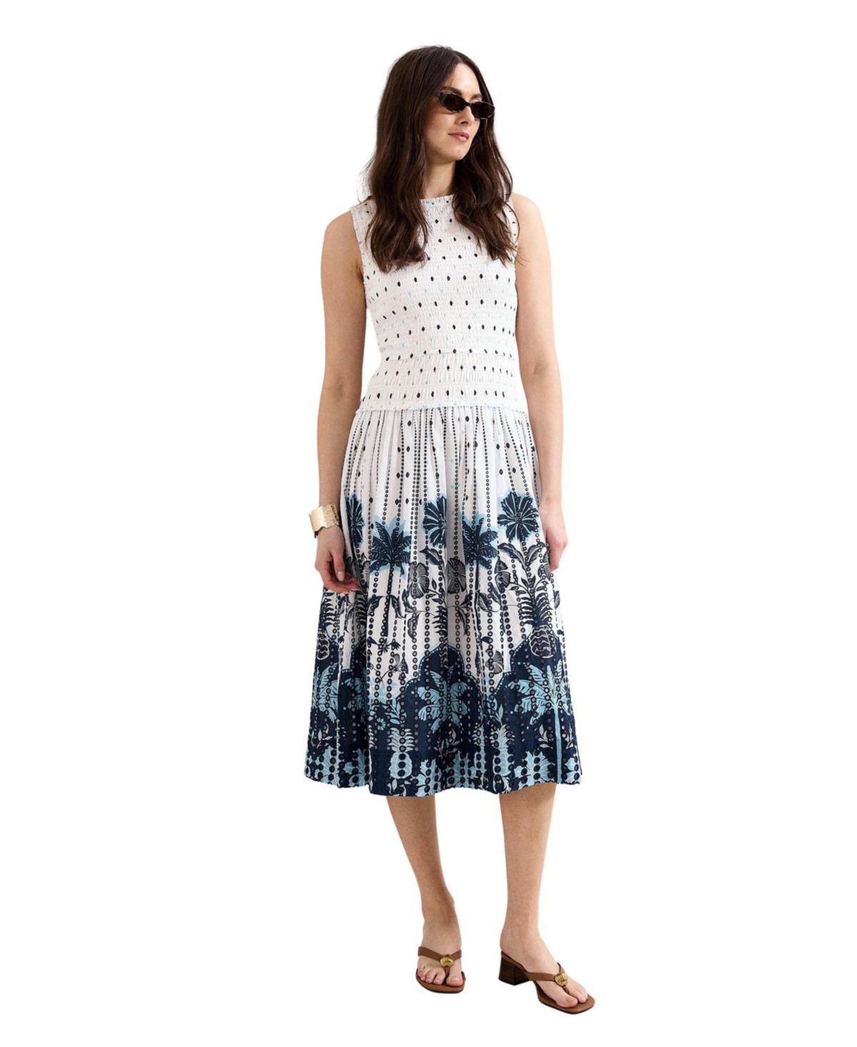 Click here for Phase Eight Petite Chiara Fit-Flare Midi Dress - W... prices