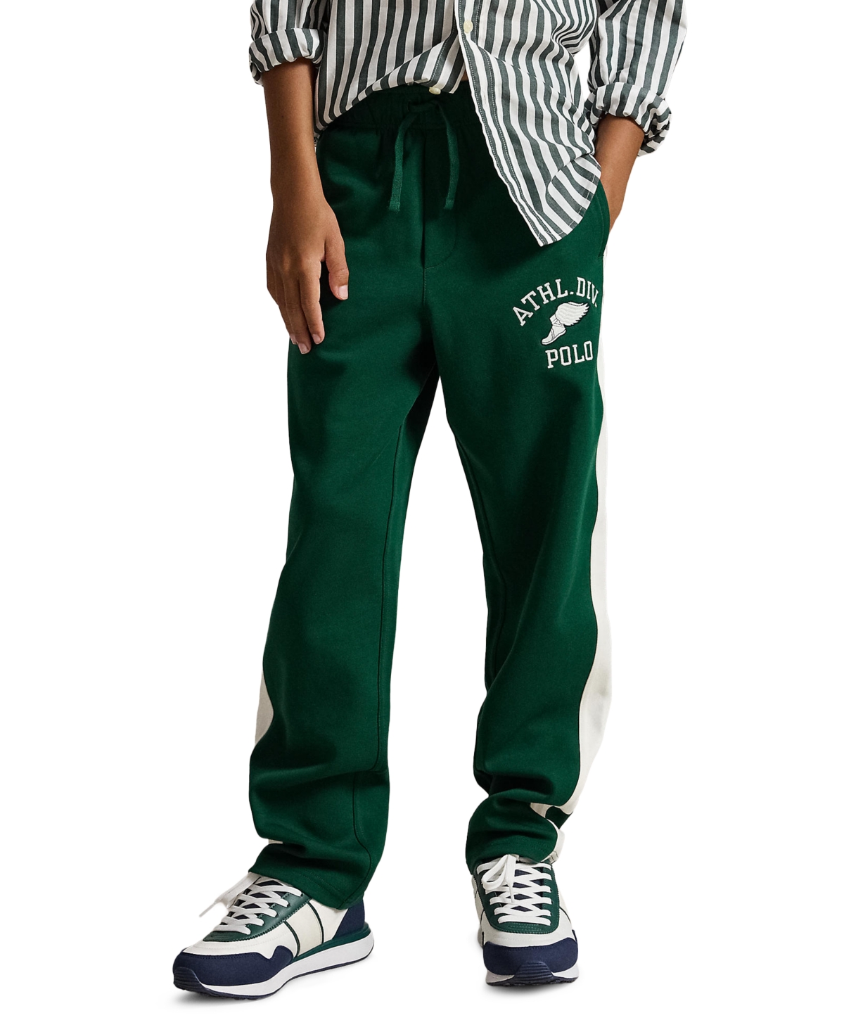 Click here for Polo Ralph Lauren Boys 8-20 Logo Double-Knit Track... prices