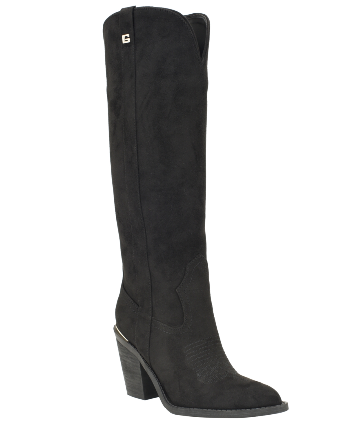 Click here for Guess Womens Sashon Knee-High Topstitched Western... prices