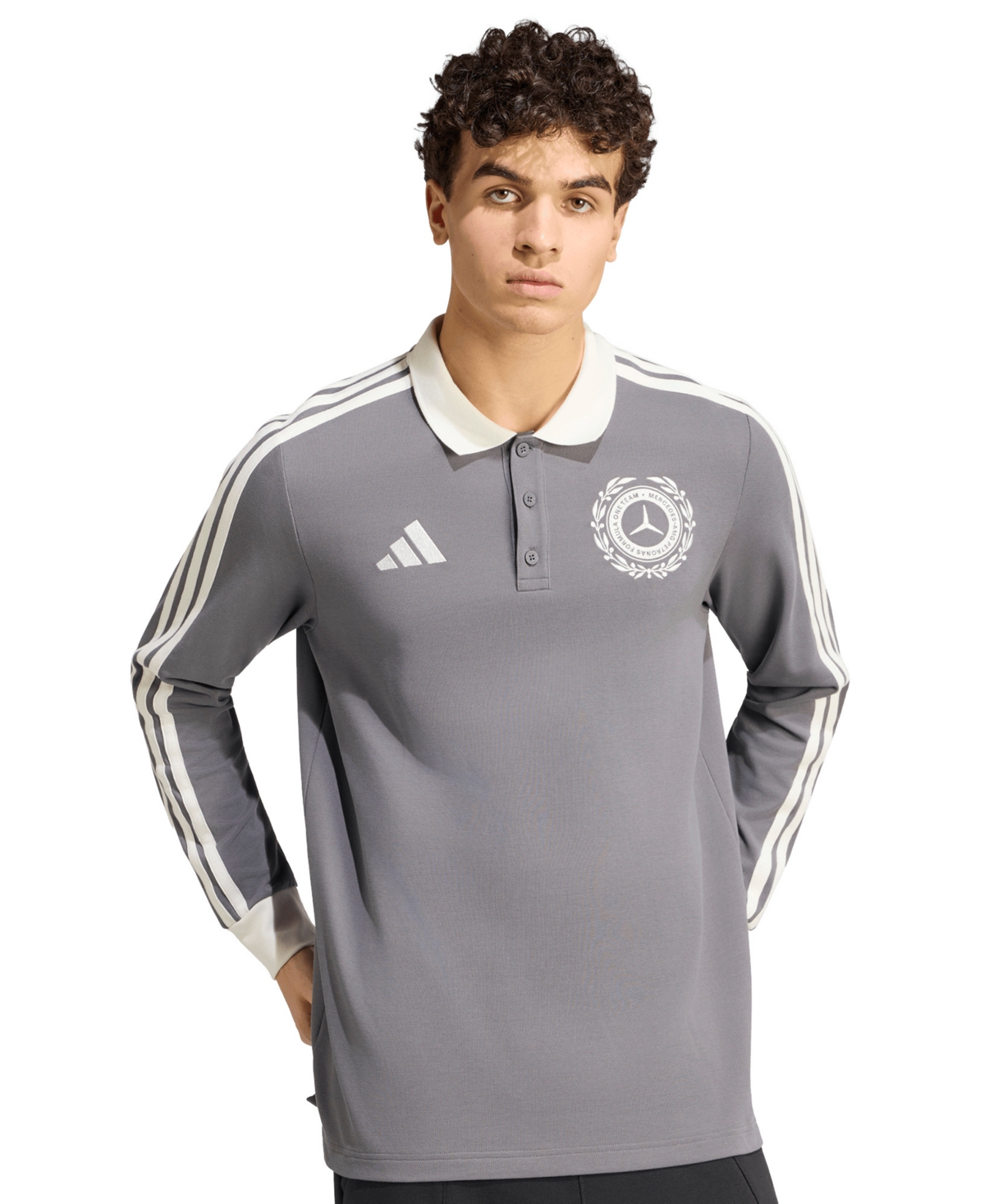 Click here for adidas Mens Mercedes F1 Silver Arrow Polo shirt -... prices