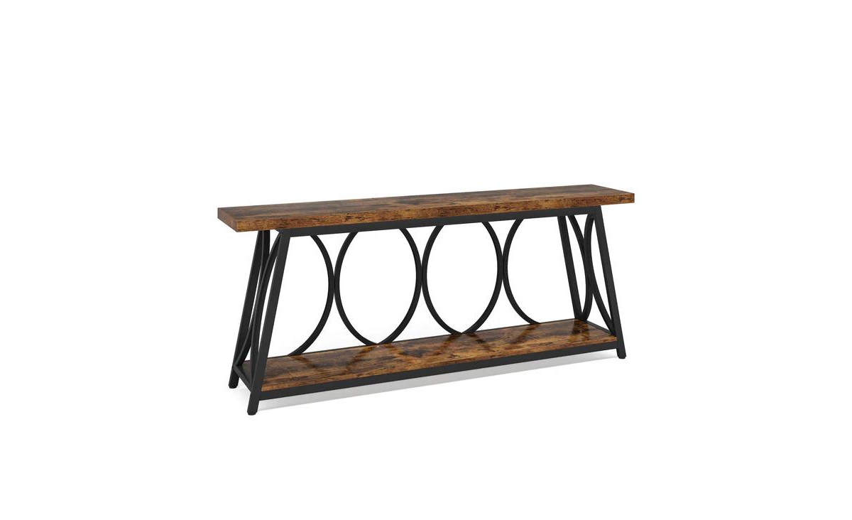 Click here for Slickblue 70.9 Industrial Console Table with 2-Tie... prices