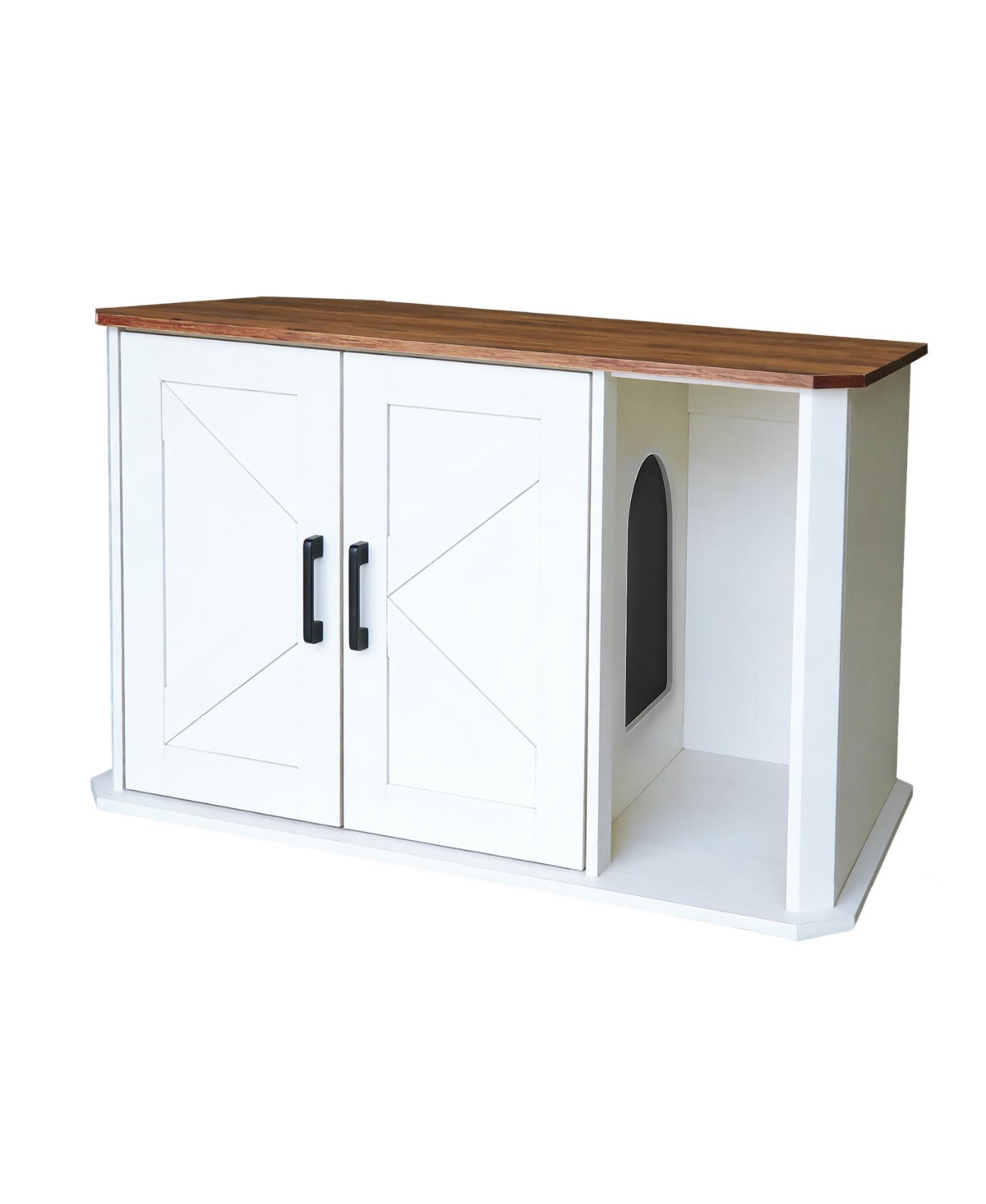 Click here for homfan Wooden Cat Litter Box Enclosure - Modern Hi... prices
